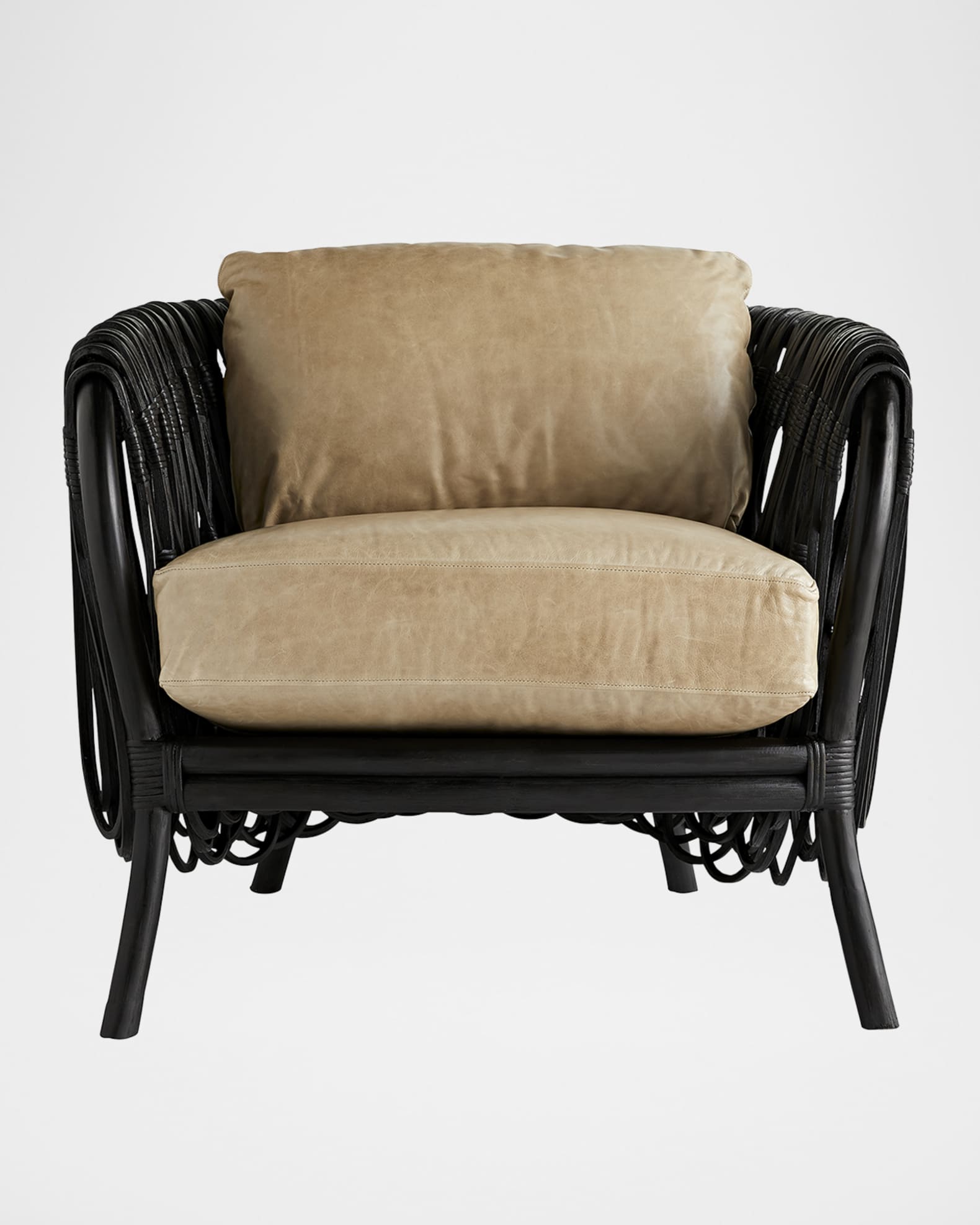 Arteriors Strata Leather Lounge Chair | Horchow