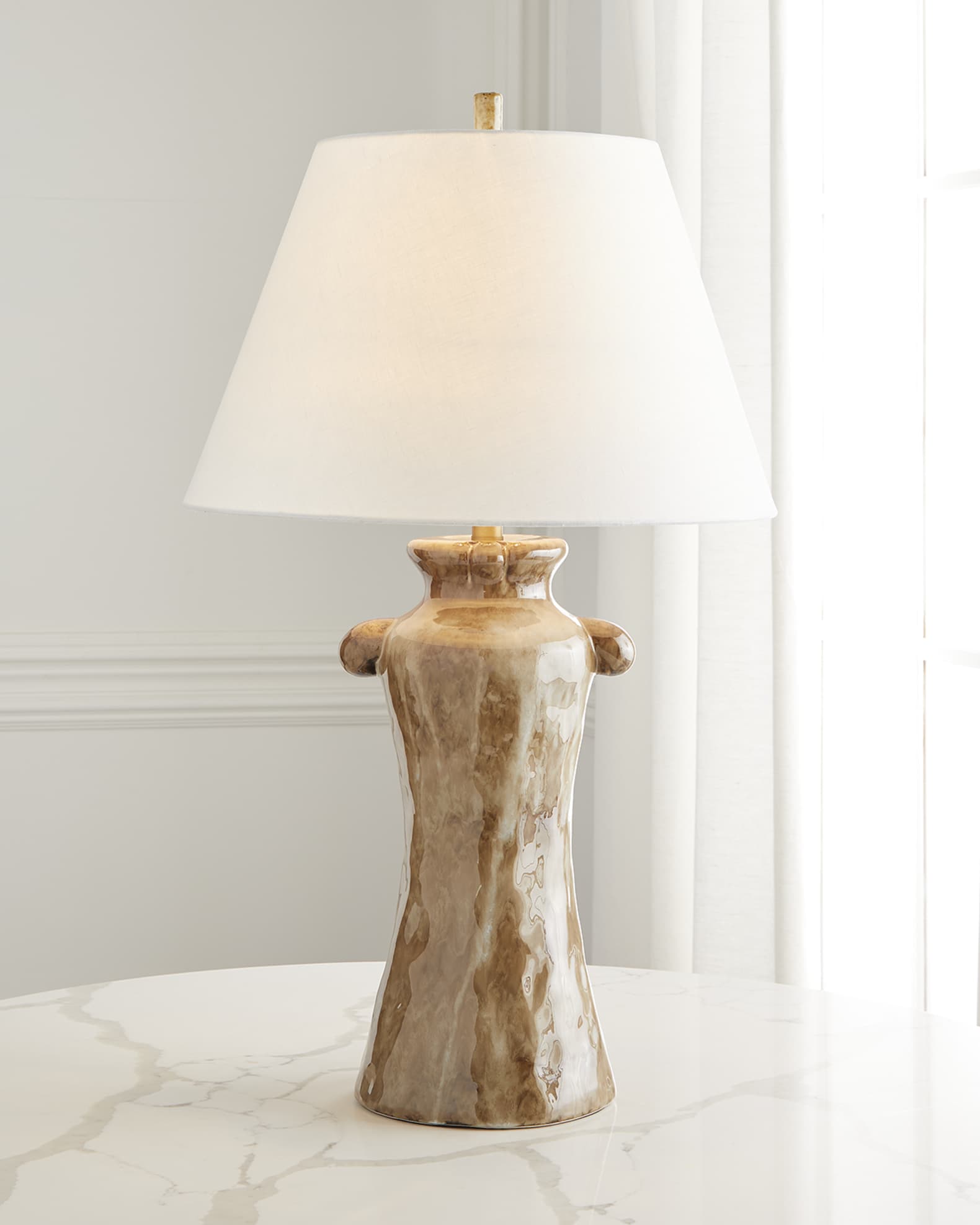 Neiman Marcus Reactive 32" Ceramic Table Lamp | Horchow
