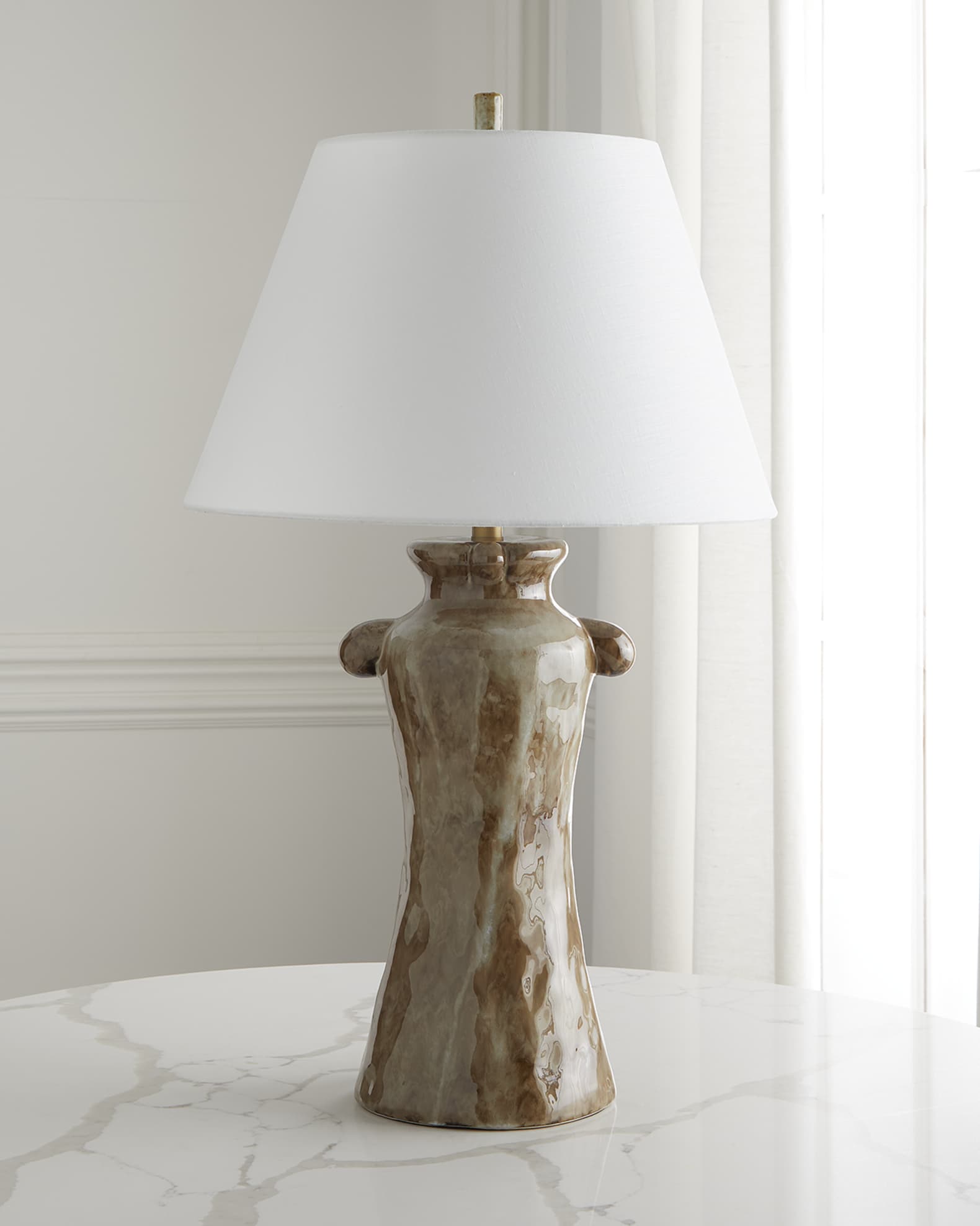 Neiman Marcus Reactive 32" Ceramic Table Lamp | Horchow