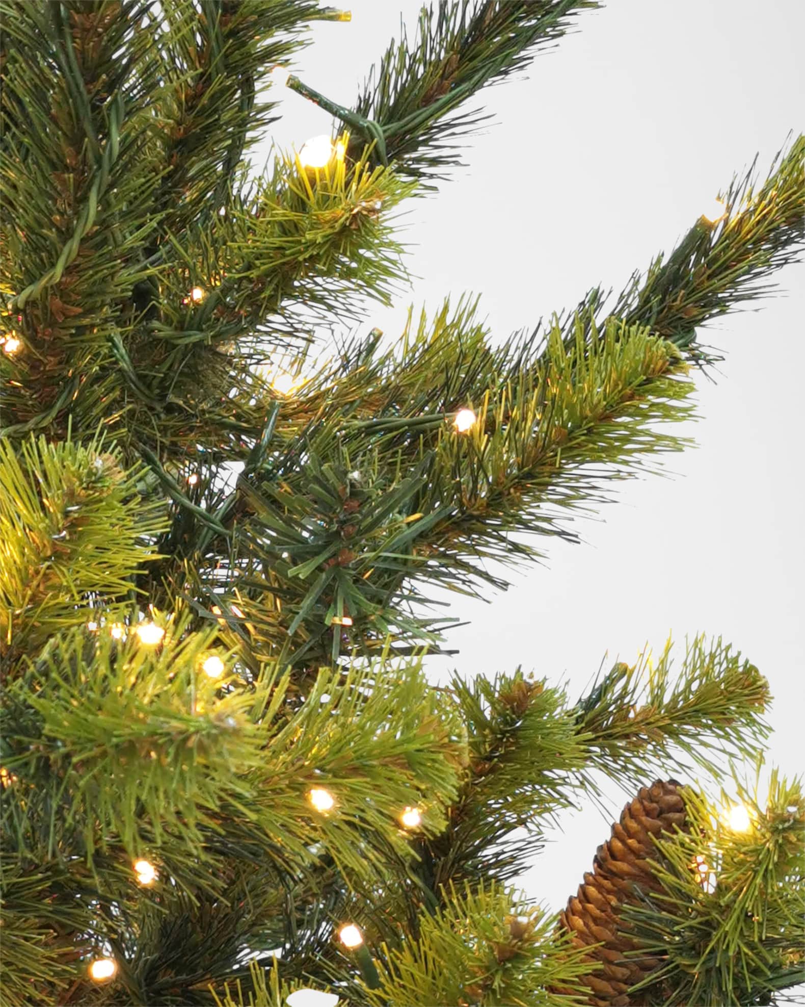 Winward Home Deluxe Village Mix Pine 3.5' Potted Pre-Lit Christmas Tree ...