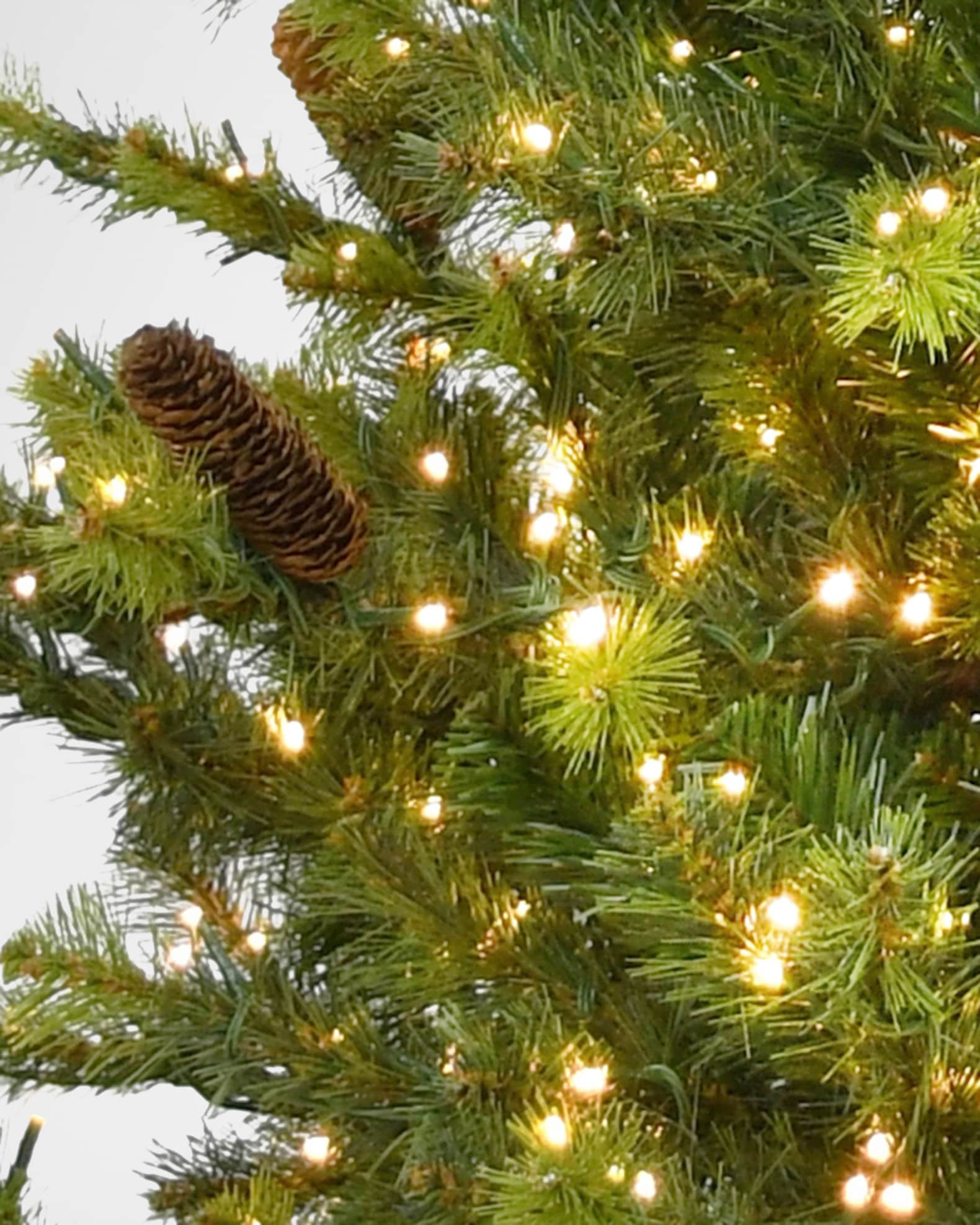 Winward Home Deluxe Village Mix Pine 6' Pre-Lit Christmas Tree | Horchow