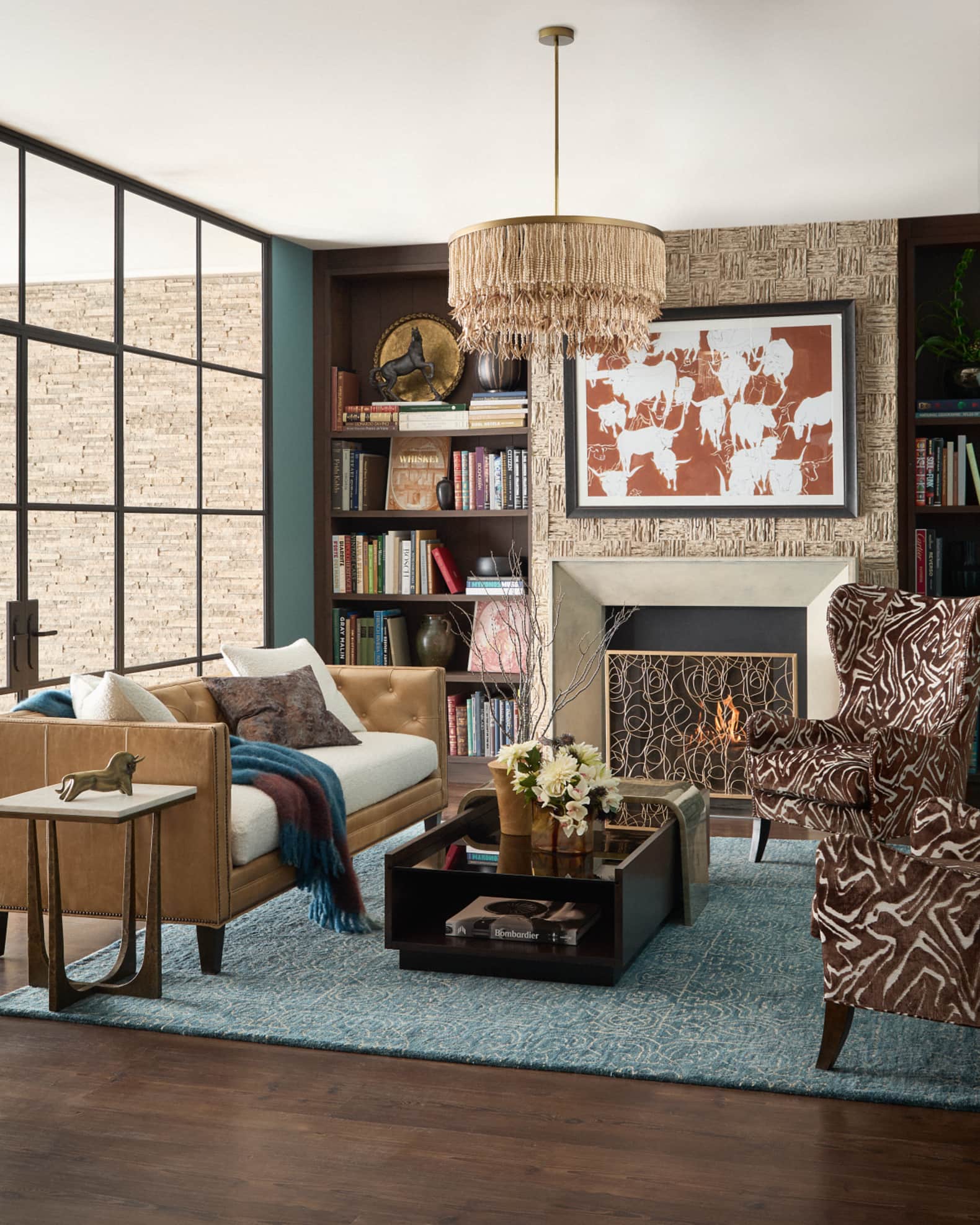 Wendover Art Group "Longhorn Round Up" Framed Giclee Wall Art | Horchow