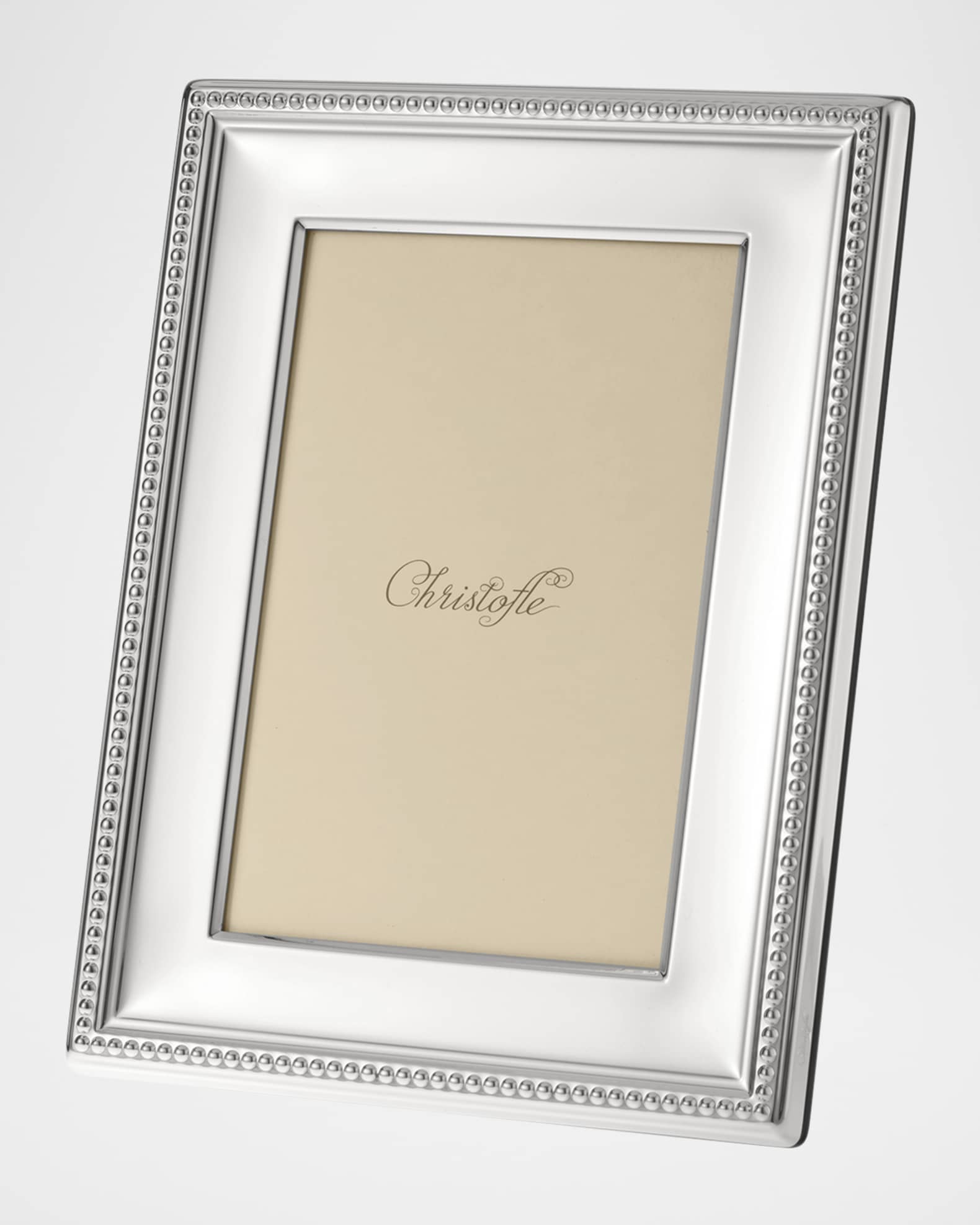 Christofle Perles Silver-Plated Picture Frame, 4" x 6" | Horchow