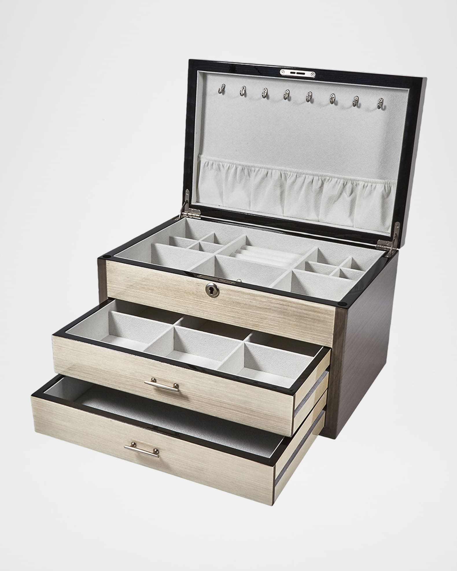 Tizo Two-Tone Wood Jewelry Box | Horchow