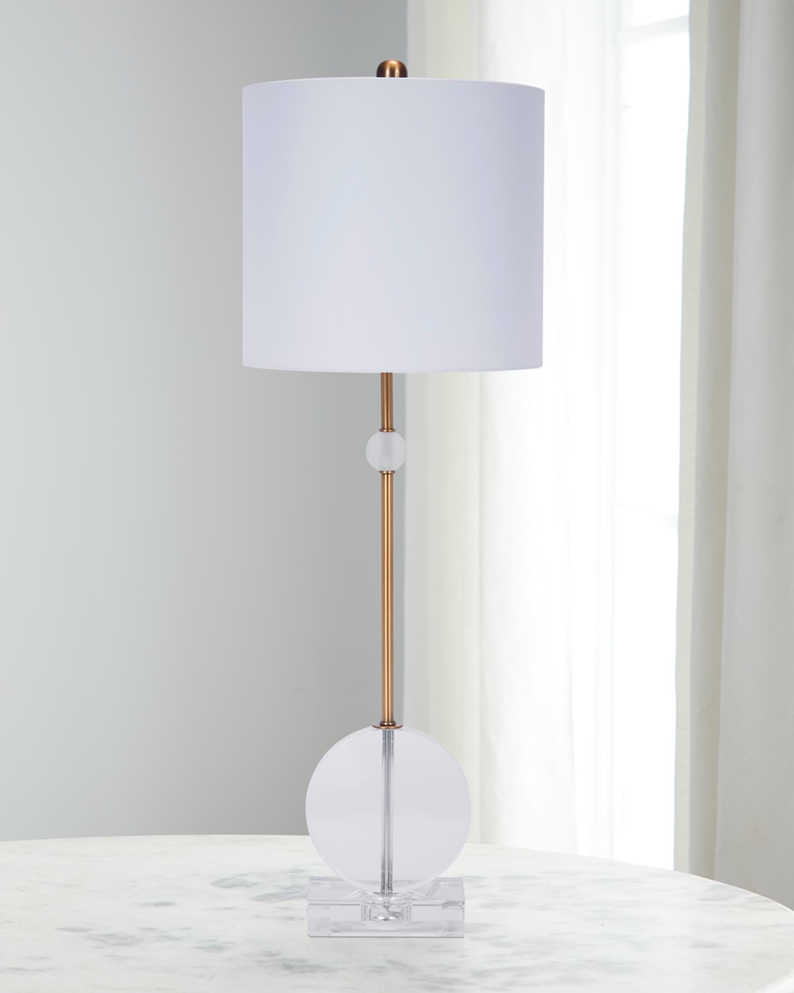 Old World Design Brady Crystal and Brass Buffet Lamp With Linen Shade ... Old World Design Brady Crystal and Brass Buffet Lamp With Linen Shade ...
