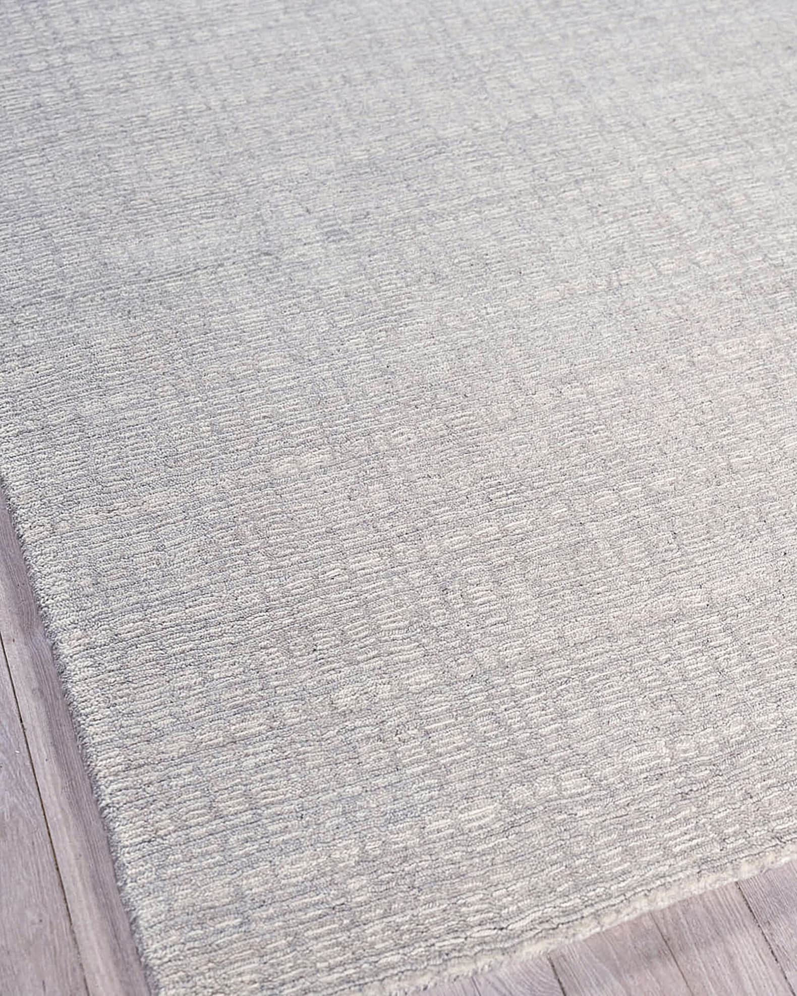 Exquisite Rugs Alpine Hand-Loomed Silver & Ivory Rug, 12' x 15' | Horchow