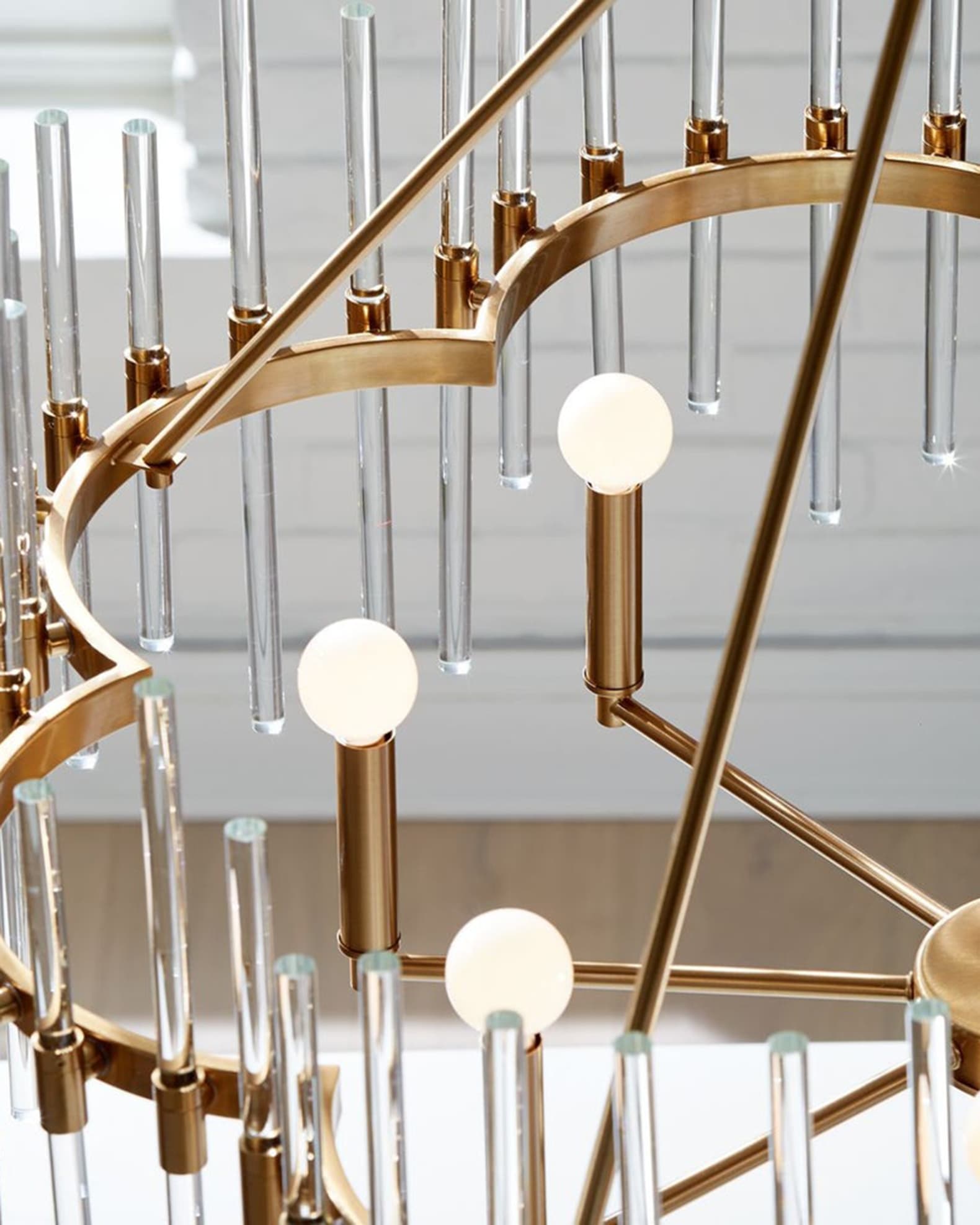 Crystal Stick 39" 8-Light Chandelier | Horchow