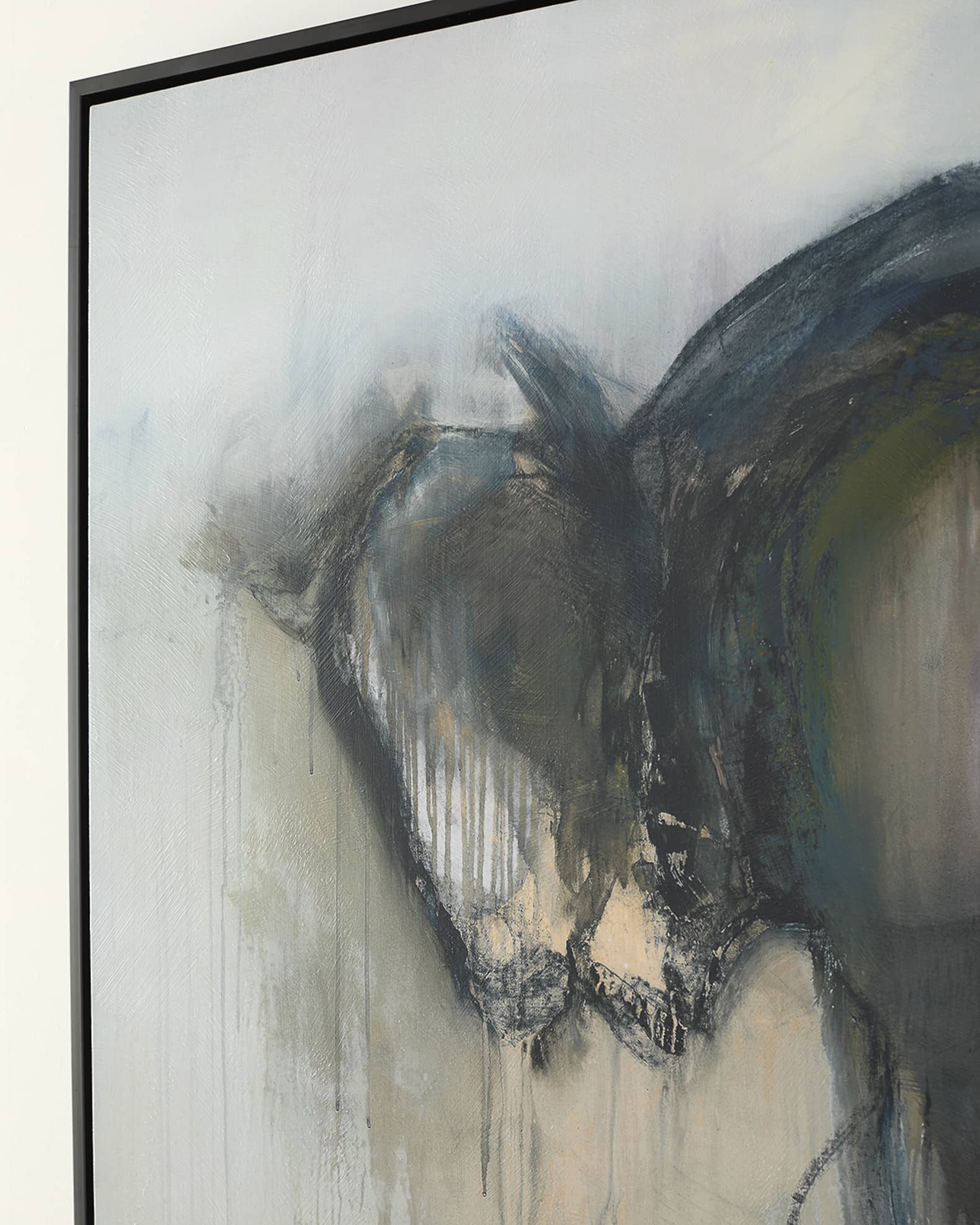 "Blue Buffalo" Framed Giclee by Sarah Stockstill, 57" x 42" | Horchow