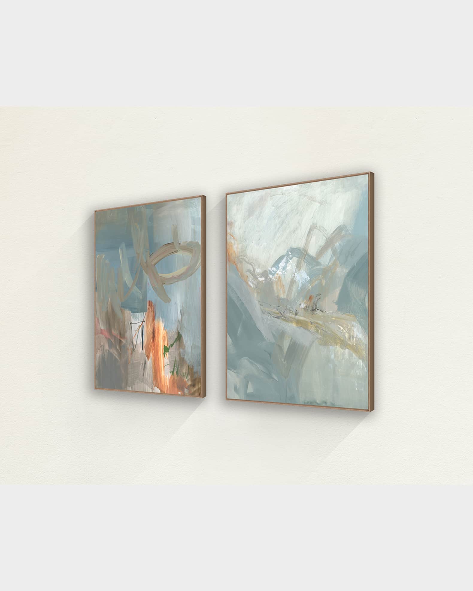 "Blue Mirage" Framed Giclees by Ryan Brown, 48" x 60" - Set of 2 | Horchow