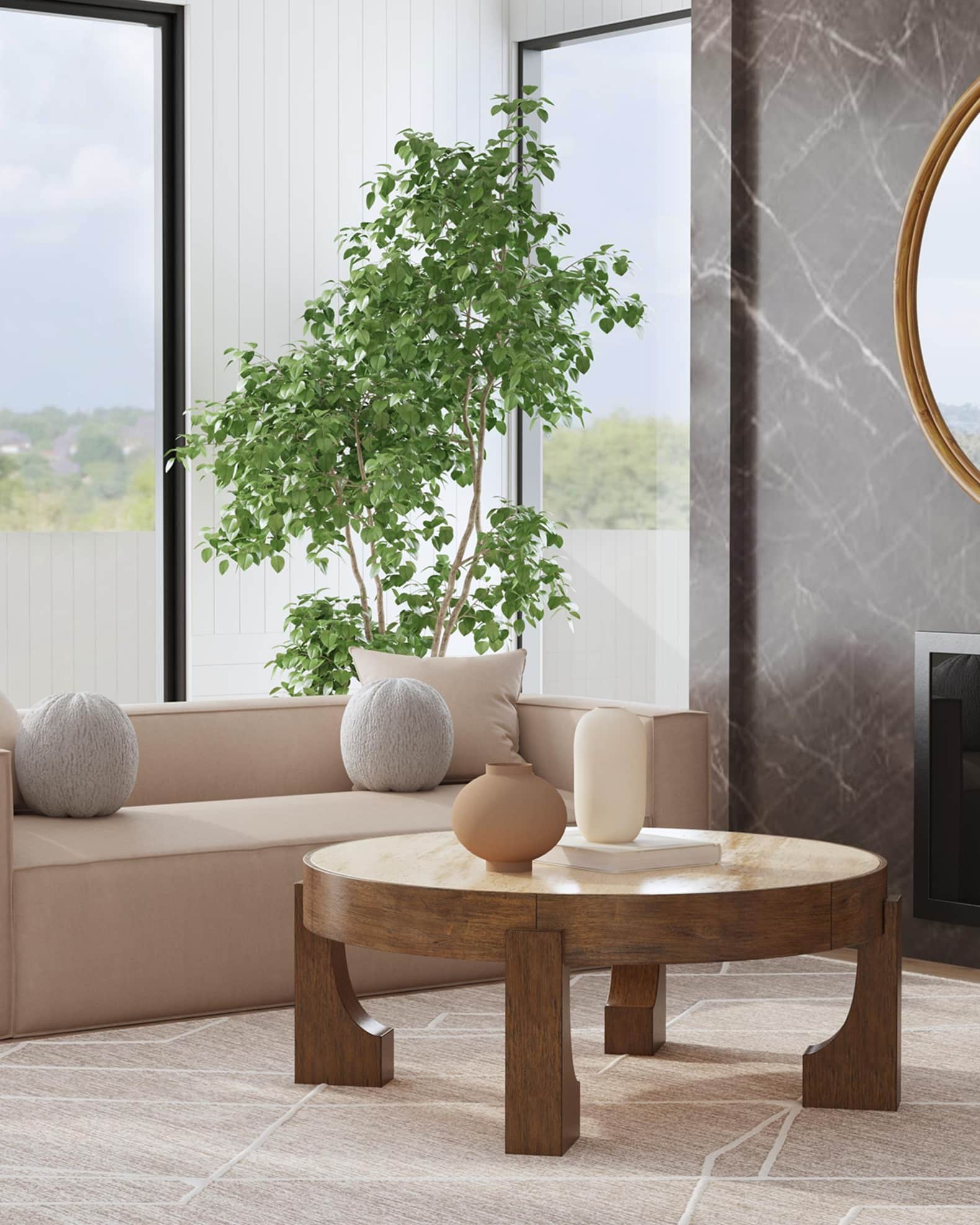 Katherine Noble by BMC Caine Cocktail Table | Horchow