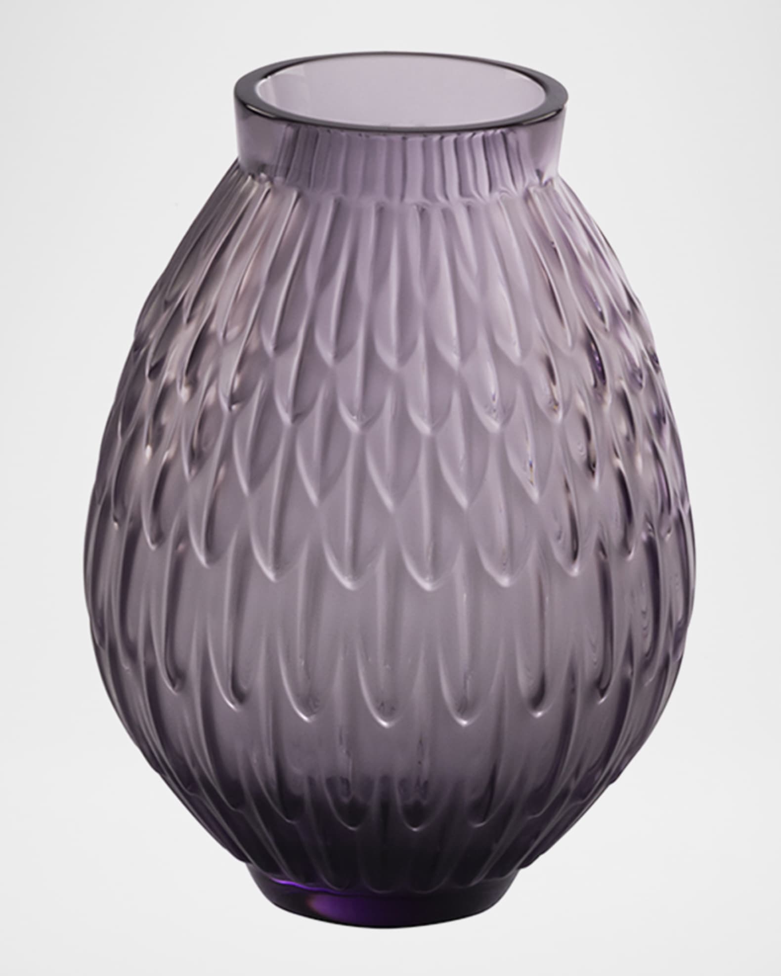 Lalique Plumes Small Lead-Free Crystal Vase | Horchow