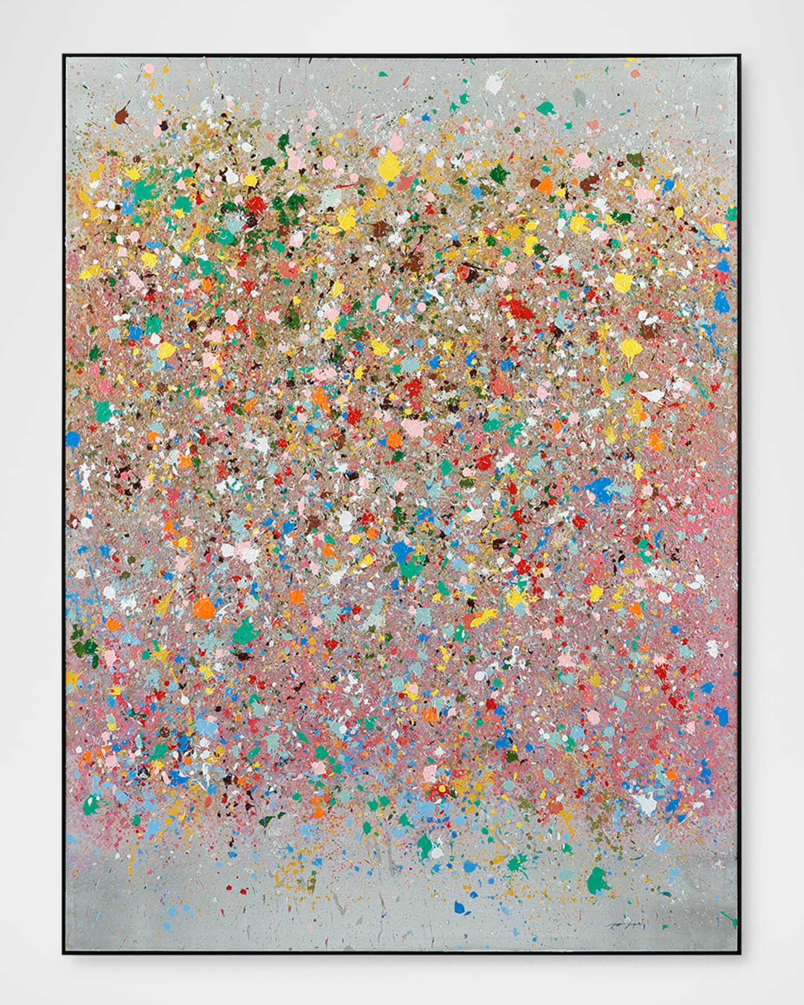 John-Richard Collection "Dancing Pigments I" Original Painting by Teng Fei | Horchow