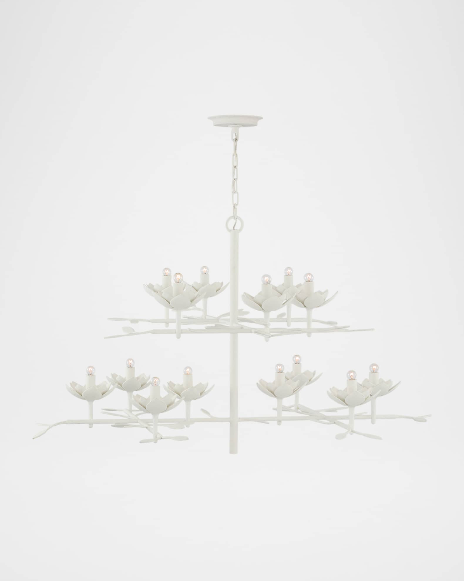 Visual Comfort Signature Clementine 53" 14-Light Tiered Chandelier by ...