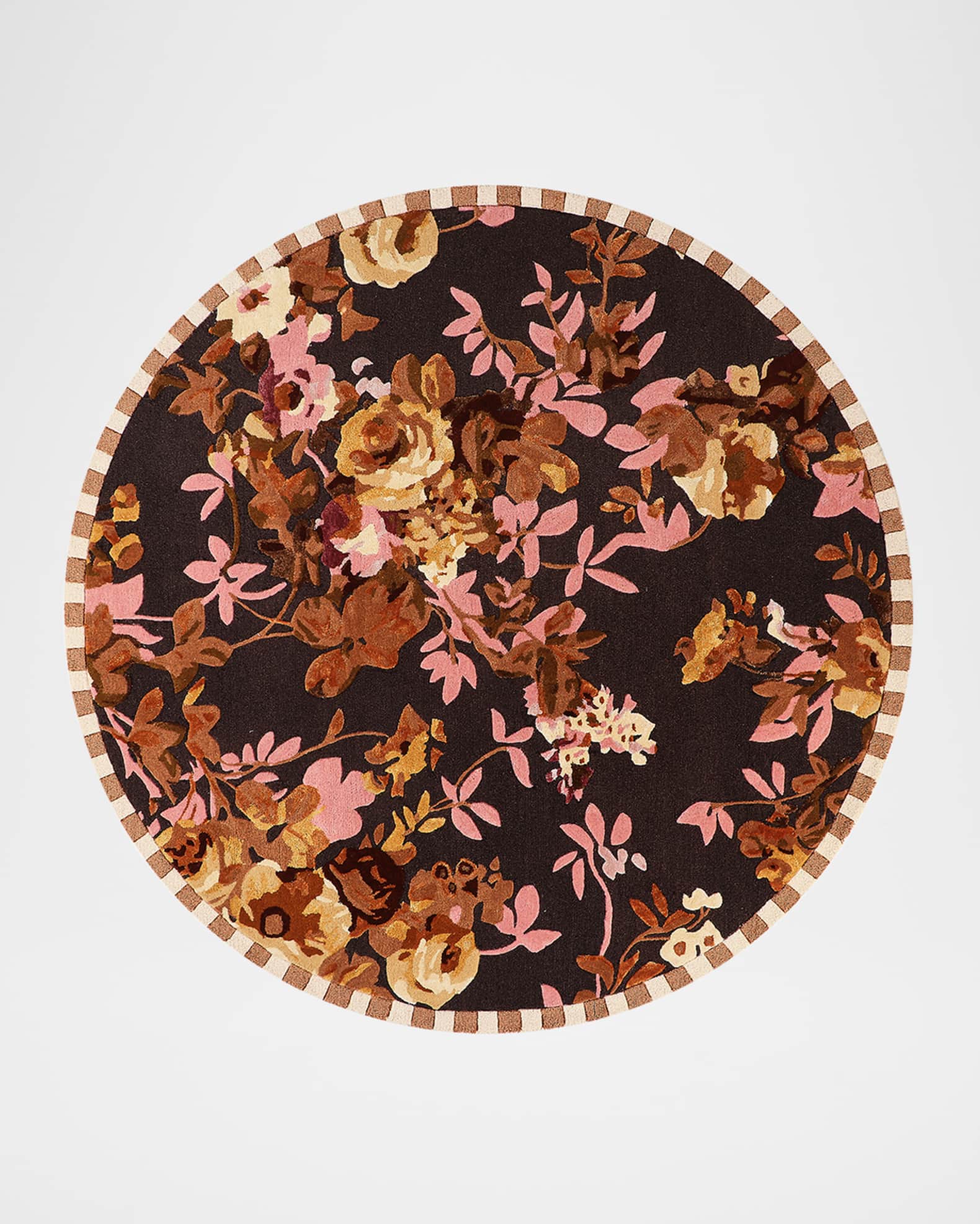 MacKenzie-Childs Wild Rose Floral Rug, 6' Round | Horchow