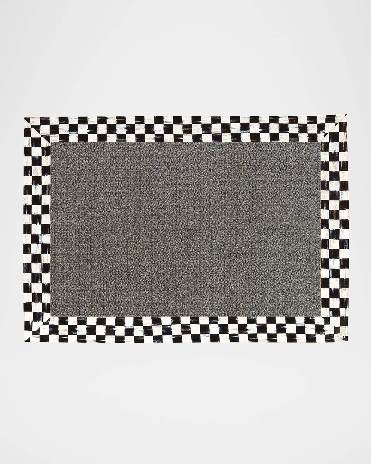 MacKenzie-Childs Courtly Check Grey Sisal Rug, 2' x 3' | Horchow