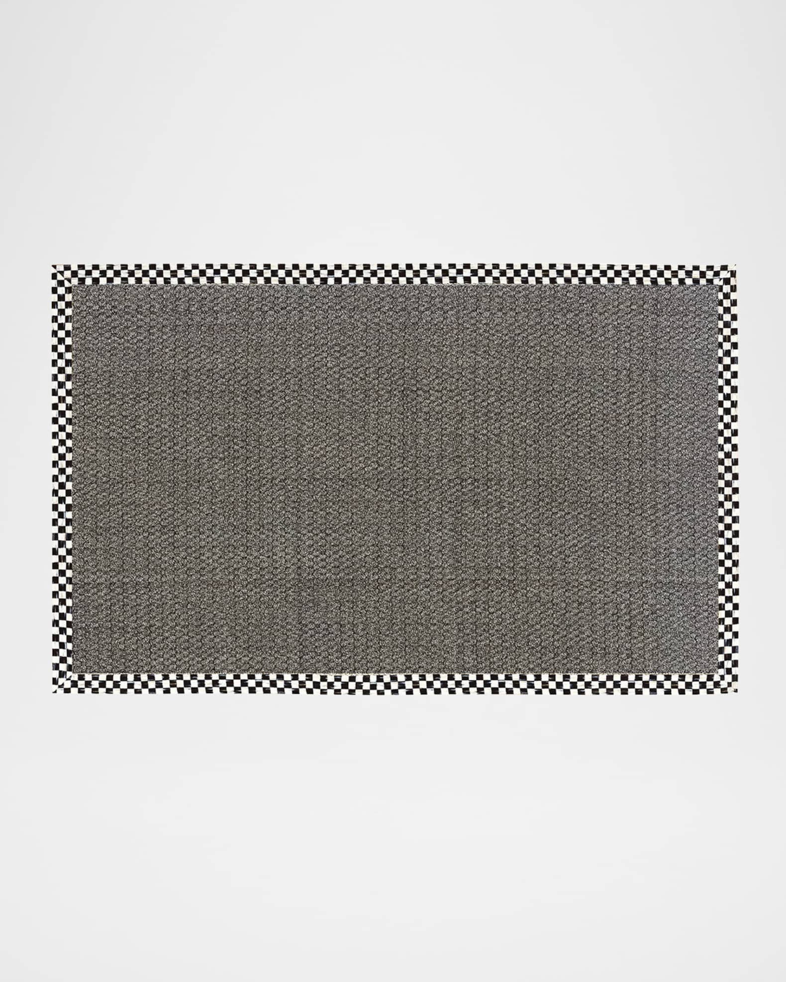 MacKenzie-Childs Courtly Check Grey Sisal Rug, 6' x 9' | Horchow