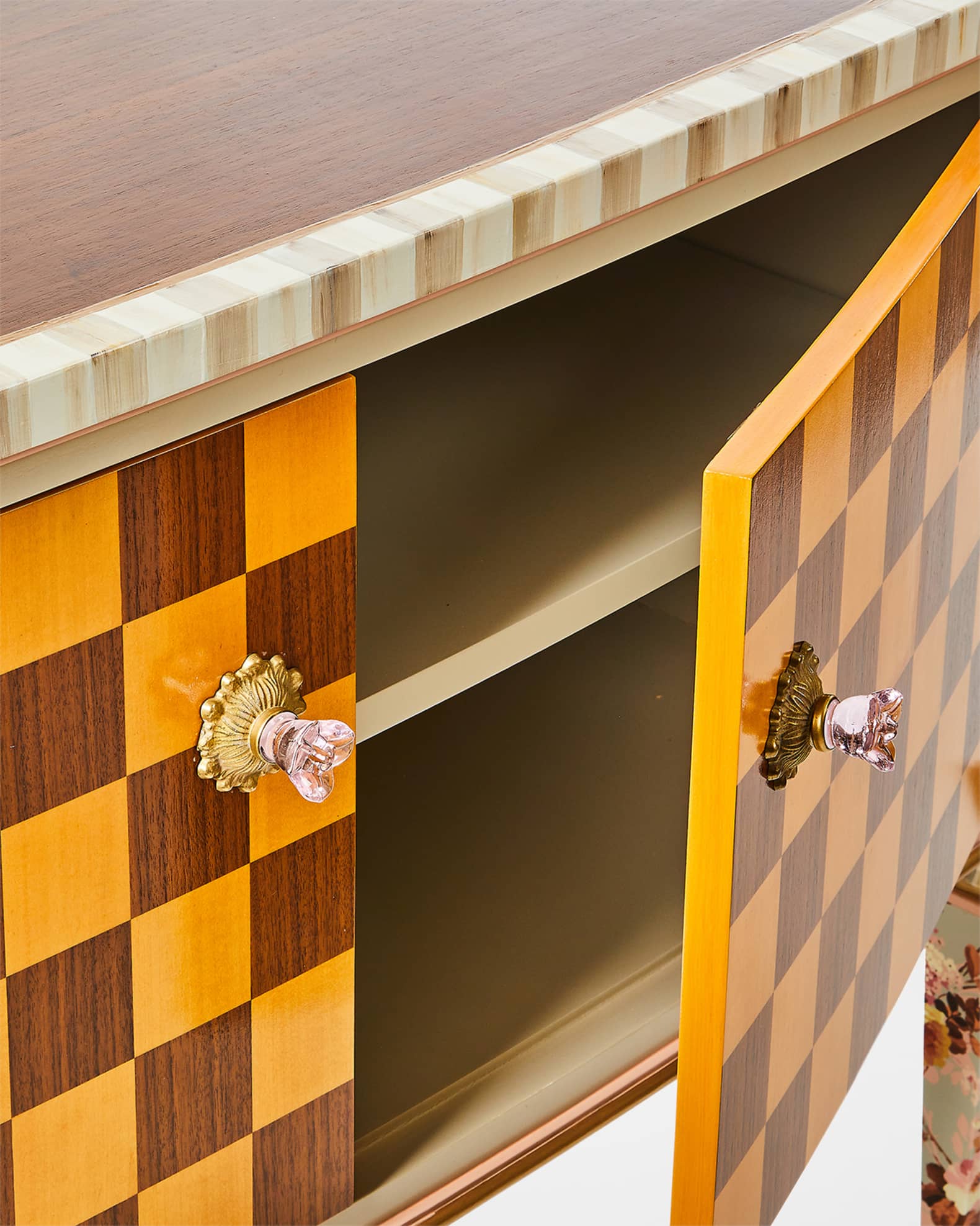 MacKenzie-Childs Field Study Check Console Table | Horchow