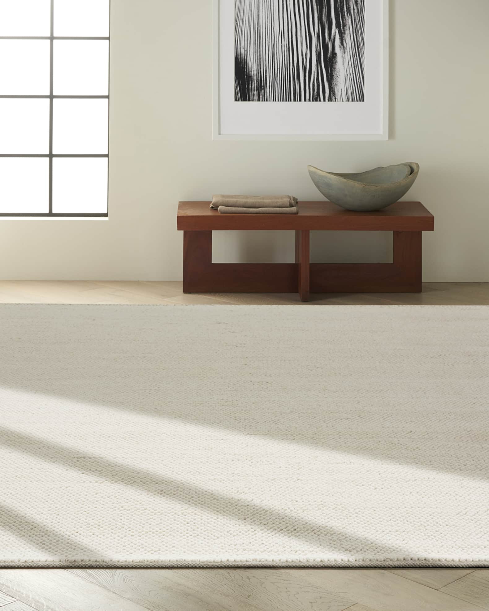 Calvin Klein Textured Dots Hand-Woven Rug, 8' x 10' | Horchow