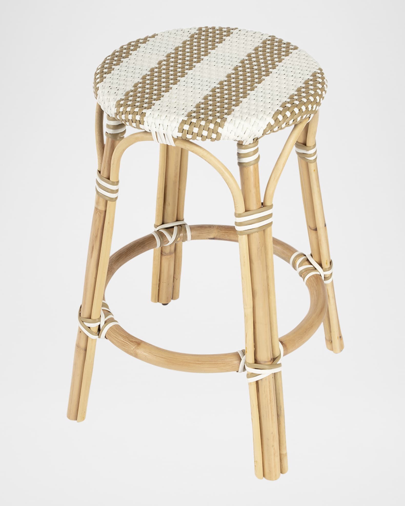 Butler tobias white rattan counter stool store