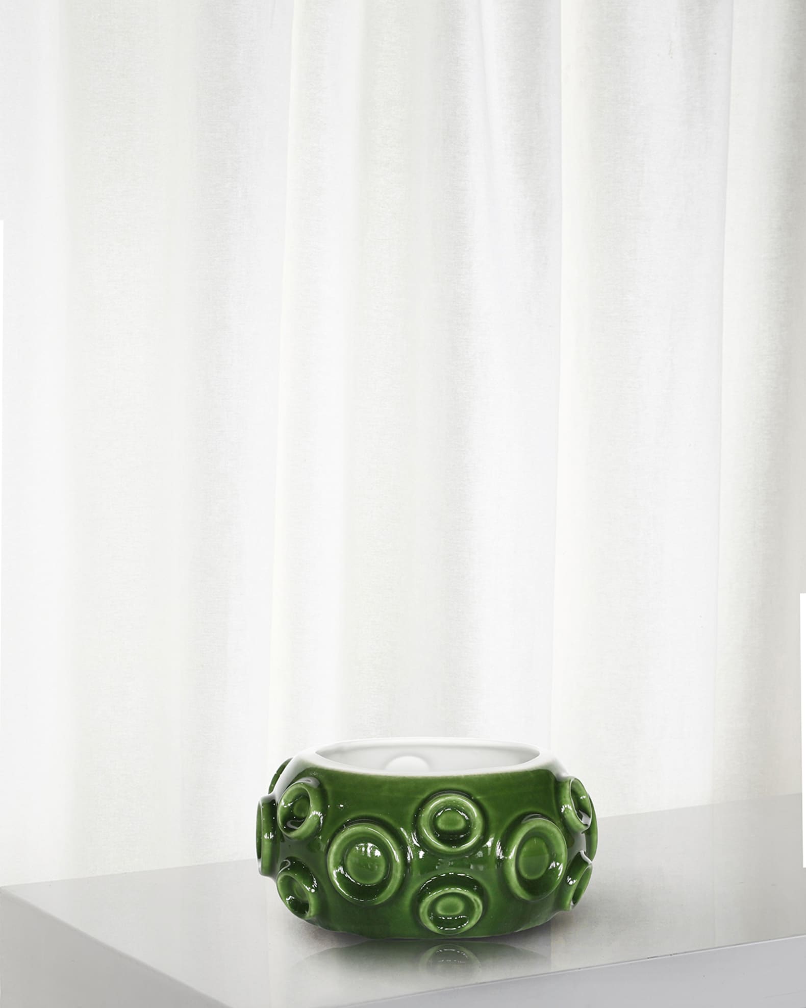 Winward Home Vase with Circles, 8.5" | Horchow