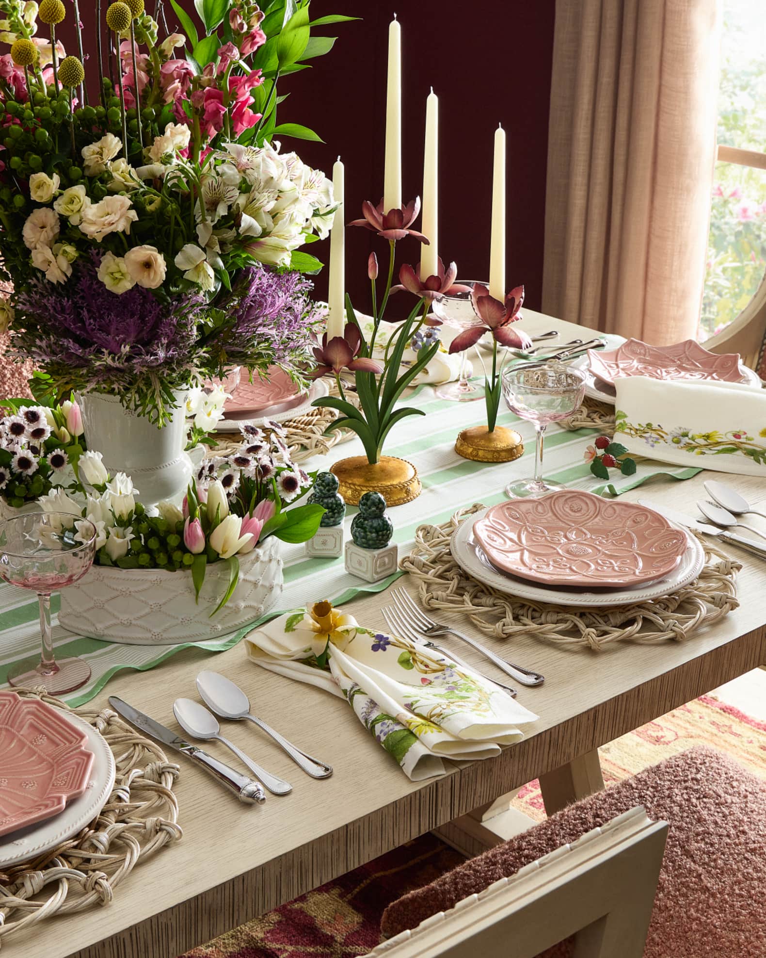 Juliska Cabana Stripe Table Runner, 18" x 90" | Horchow