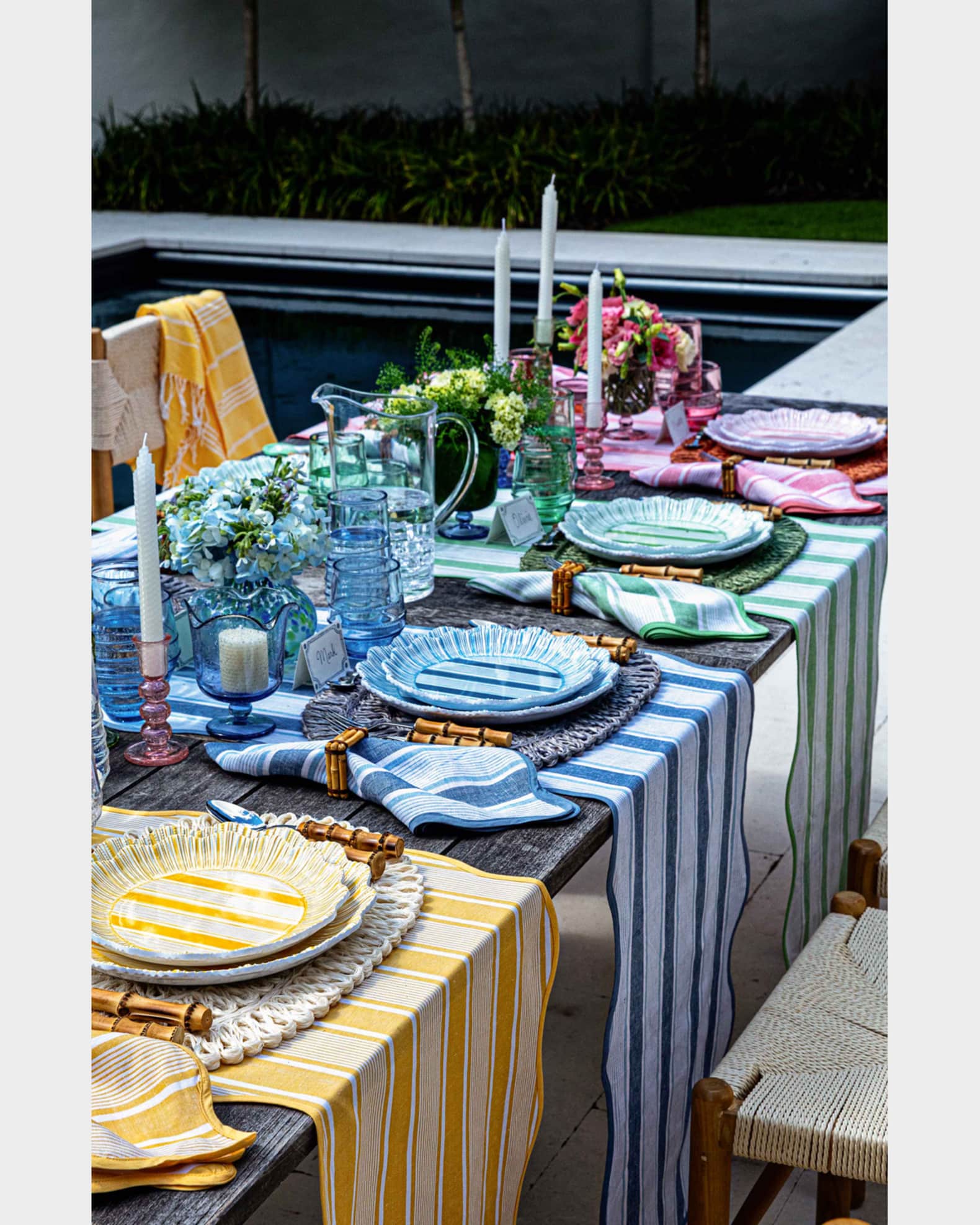 Juliska Cabana Stripe Table Runner, 18" x 90" | Horchow