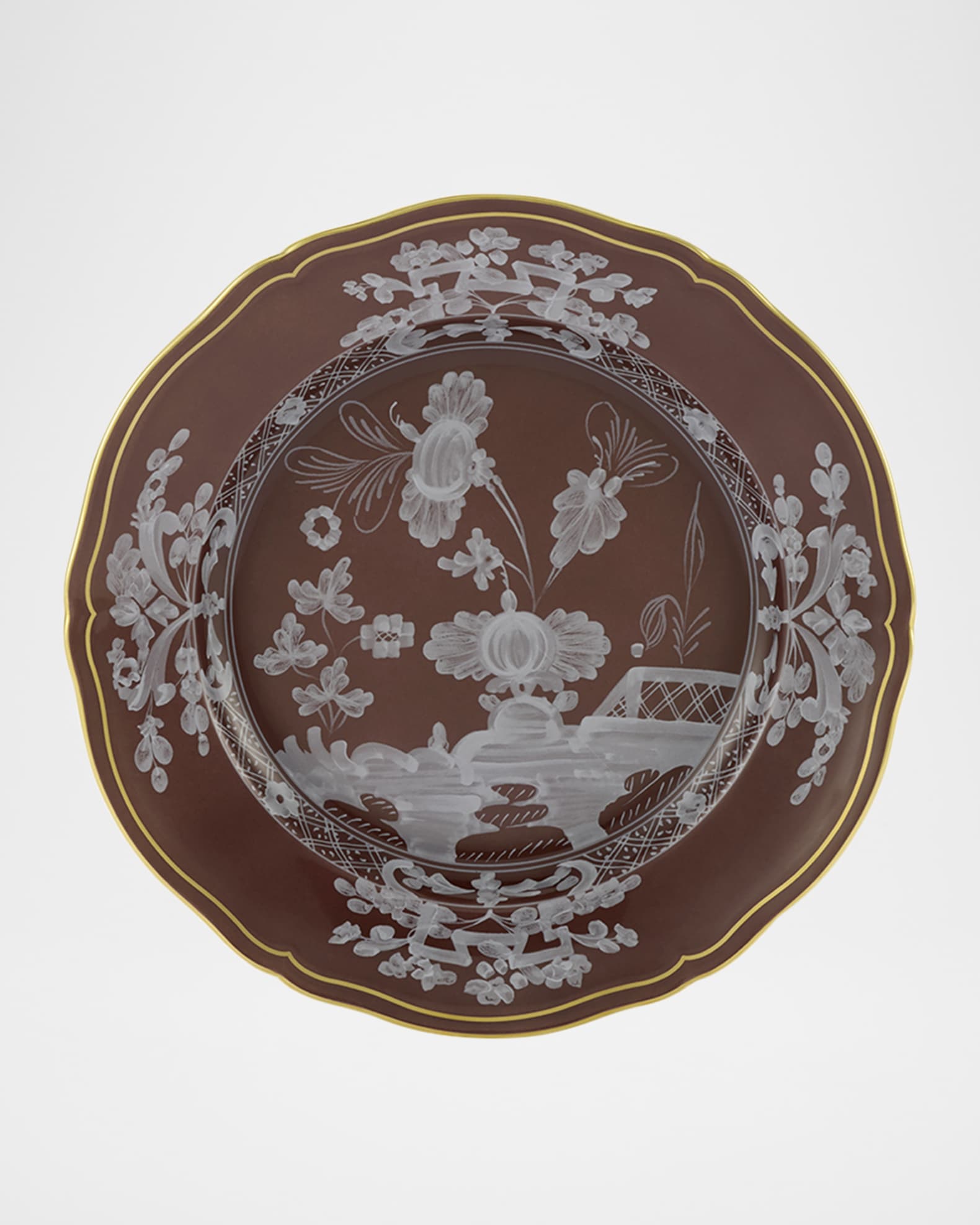 GINORI 1735 Oriente Italiano Castagna Dessert Plate | Horchow