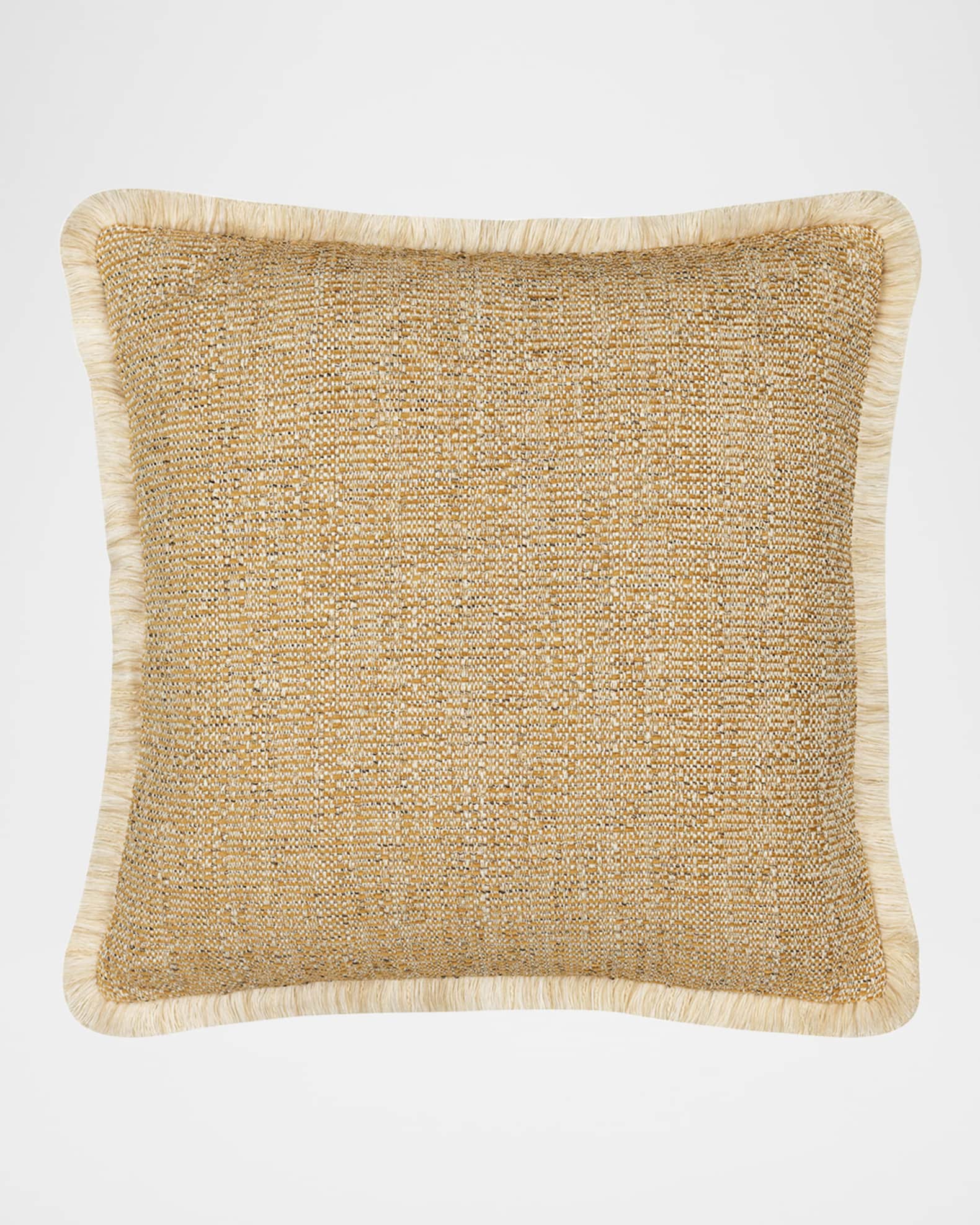 Elaine Smith Golden Hour Fringed Indoor/Outdoor Pillow, 20" Square ...