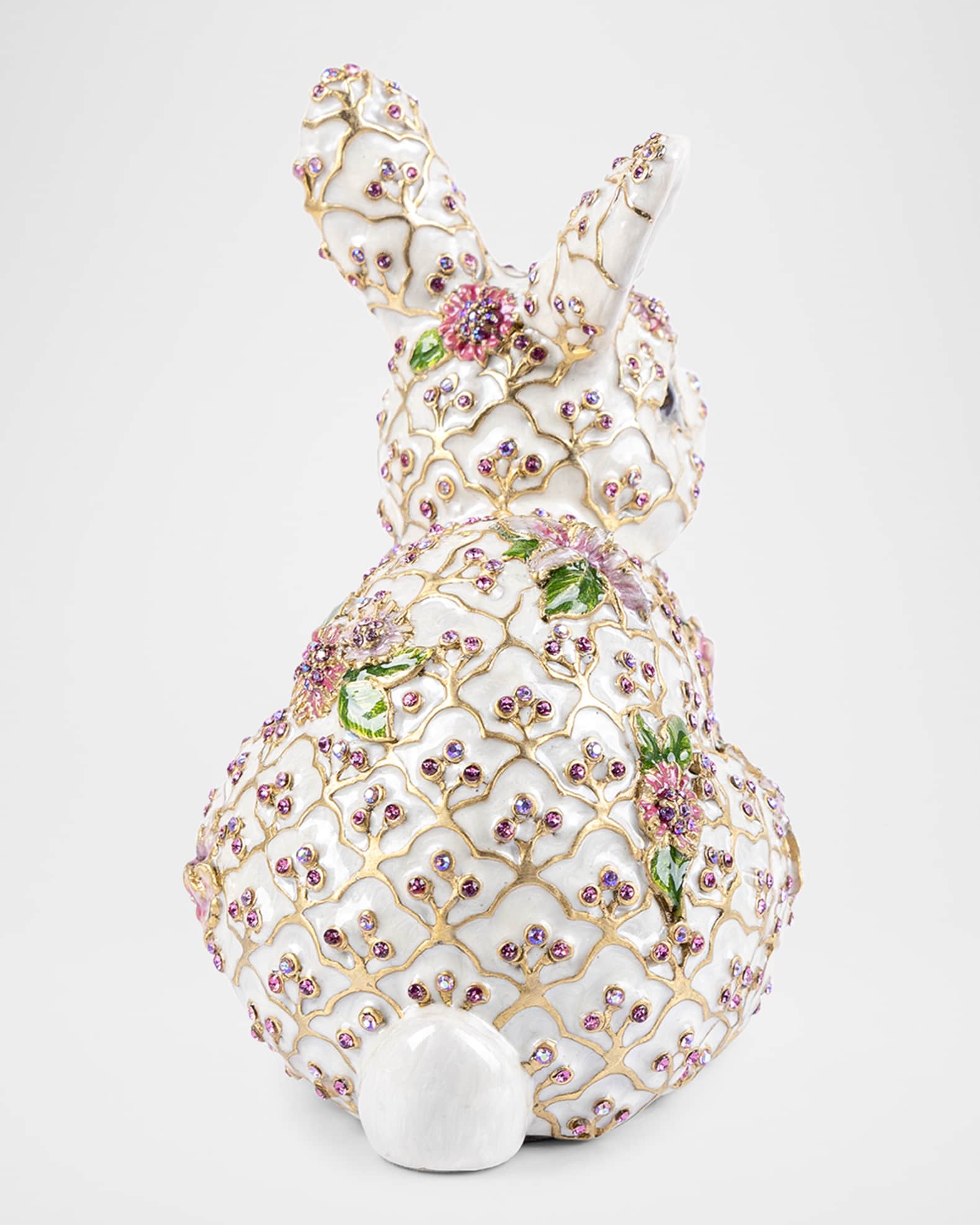 Jay Strongwater Jing Floral Rabbit Figurine | Horchow