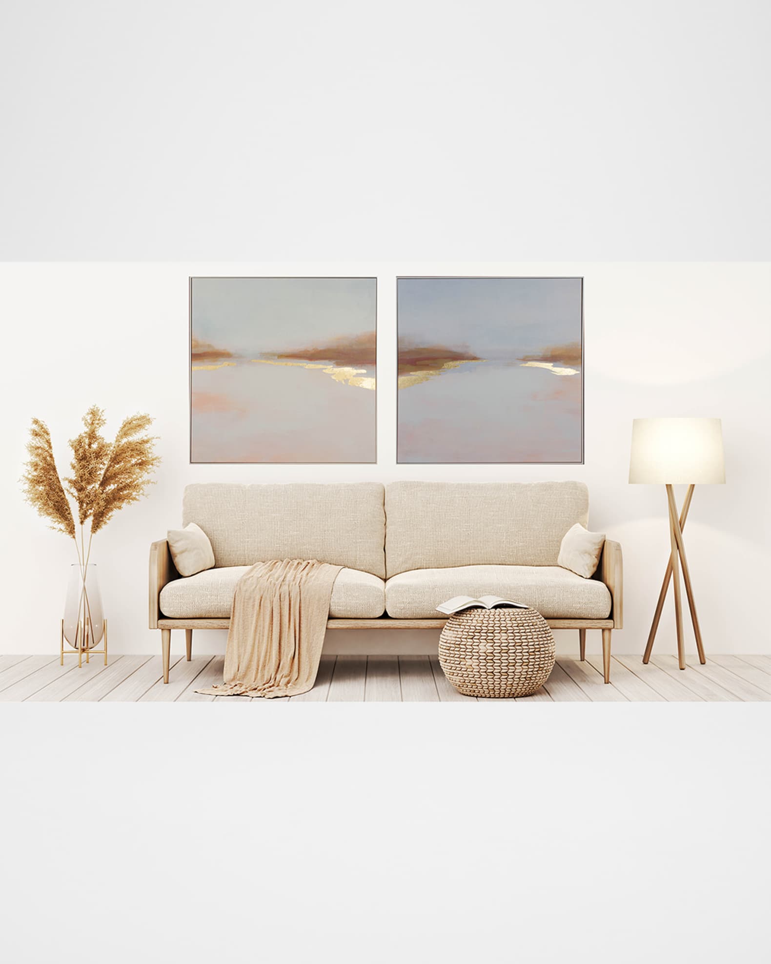 Shadow Catchers "Placid Horizon I" Framed Giclee by June Erica Vess ...