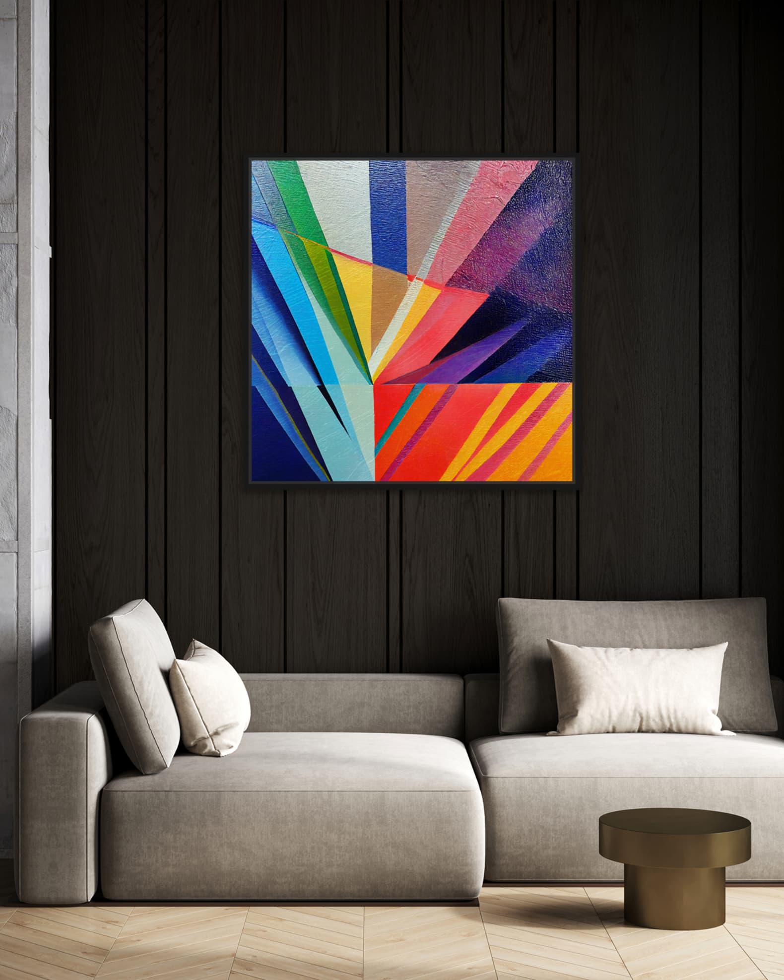 The Oliver Gal Artist Co. "Tied Geos" Framed Giclee | Horchow