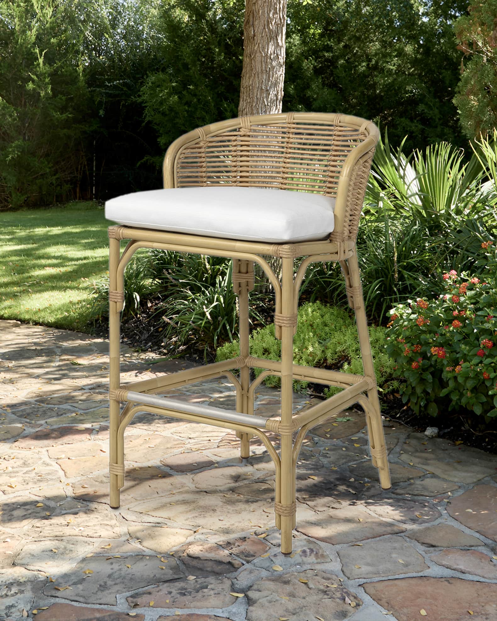 Palecek Camino Outdoor 30" Barstool | Horchow