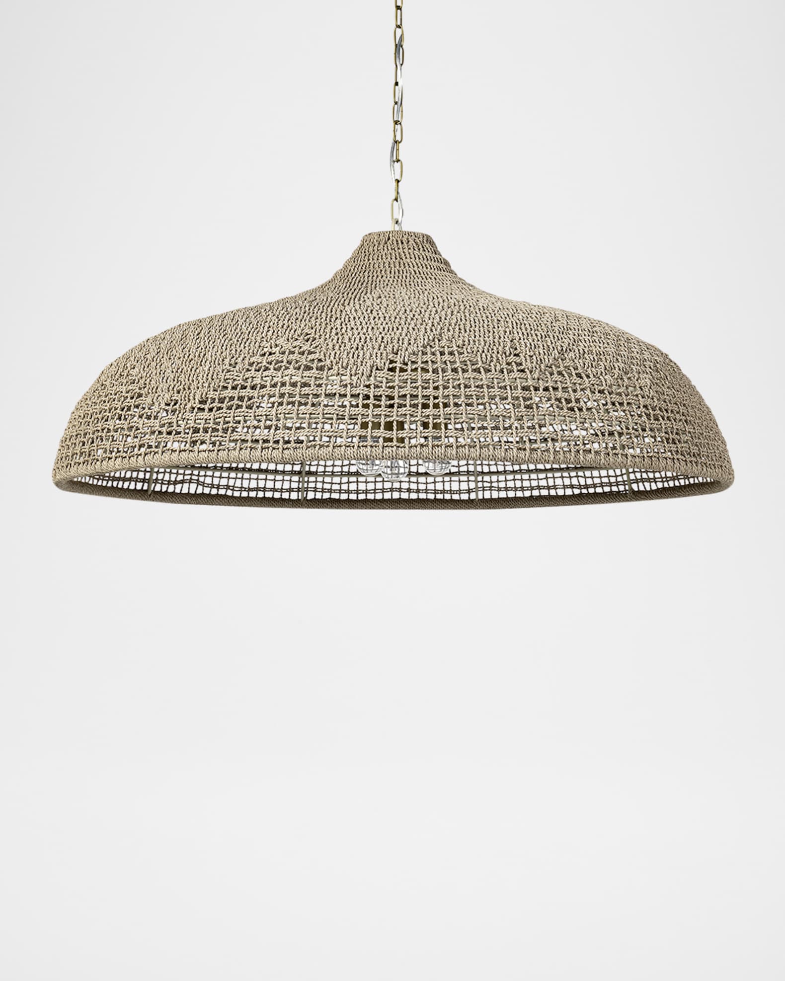 Palecek Westerly Outdoor 3-Light Chandelier, 42" Round | Horchow