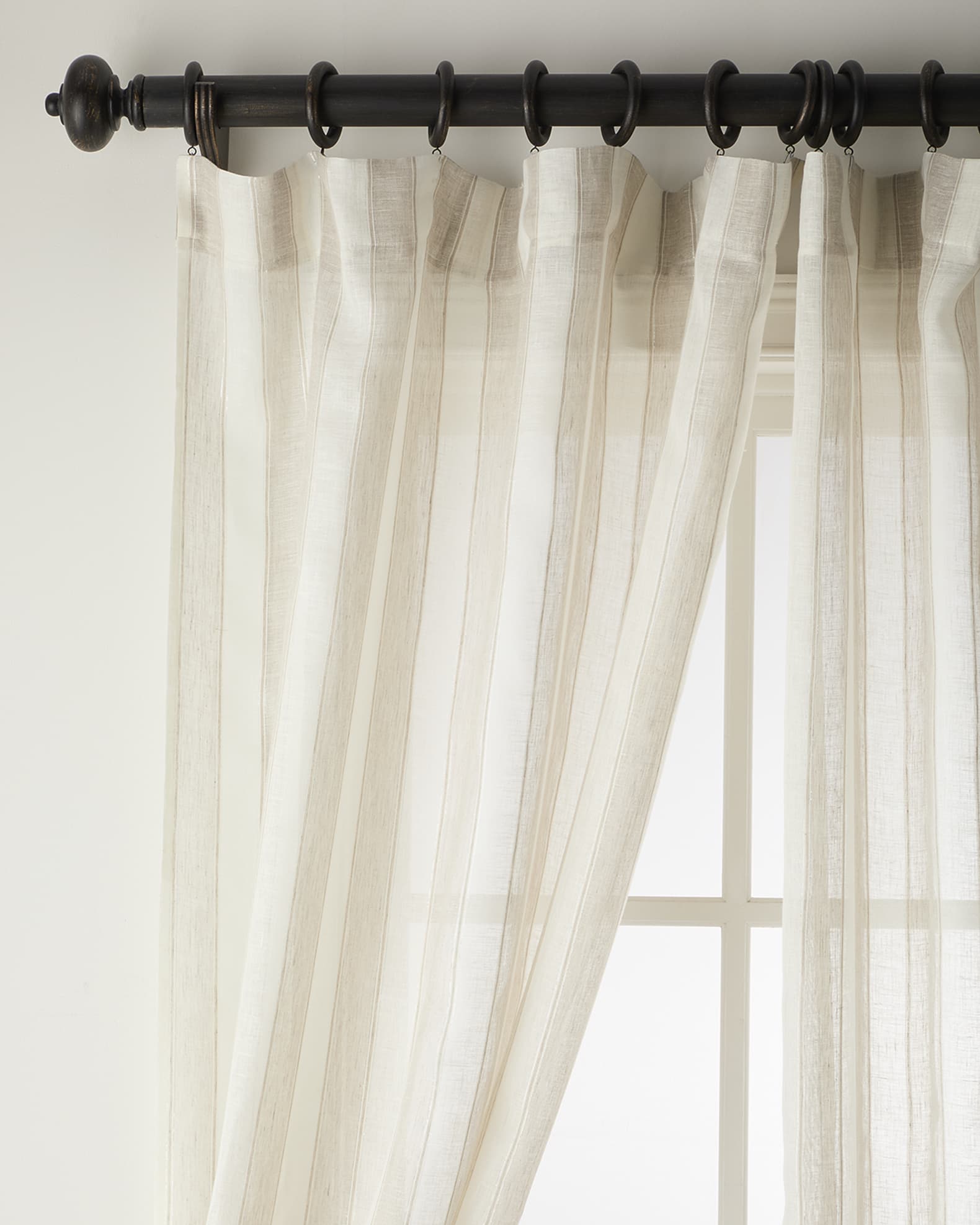 Home Silks Flutter Sheer Drapery Panel, 108" | Horchow