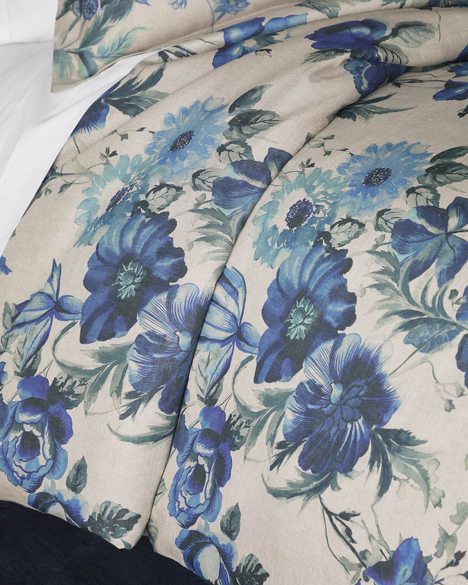 Designers Guild Hirigana Indigo Queen Duvet Cover | Horchow