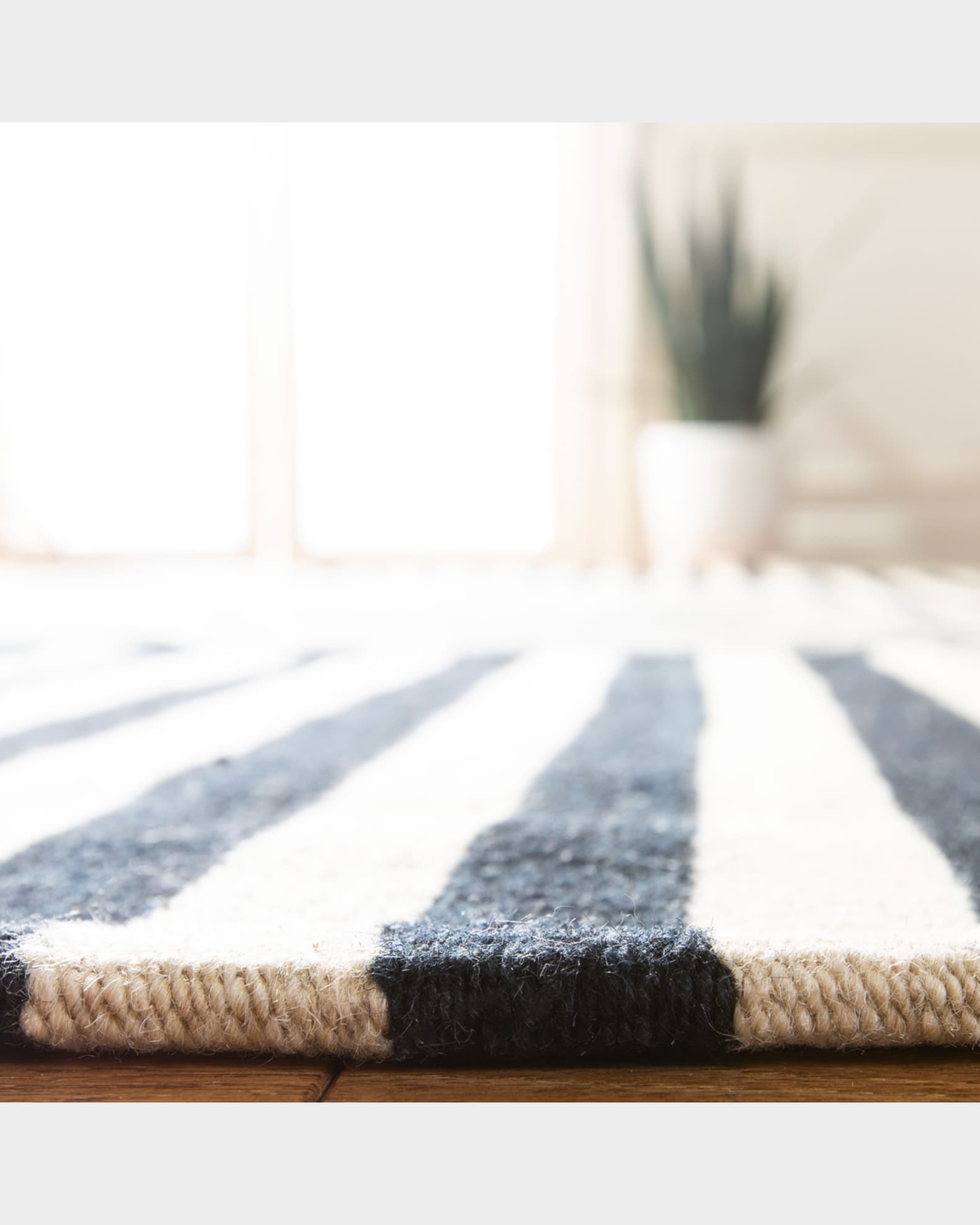 Ralph Lauren Home Celeste Stripe Patch Hand-Woven Rug, 6' x 9' | Horchow