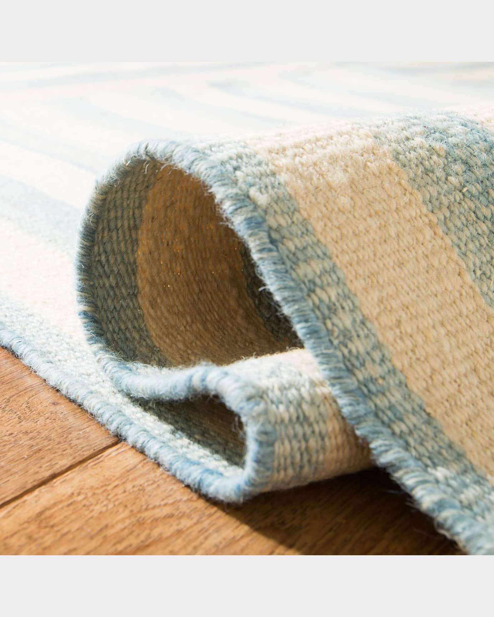 Ralph Lauren Home Celeste Stripe Patch Hand-Woven Rug, 6' x 9' | Horchow