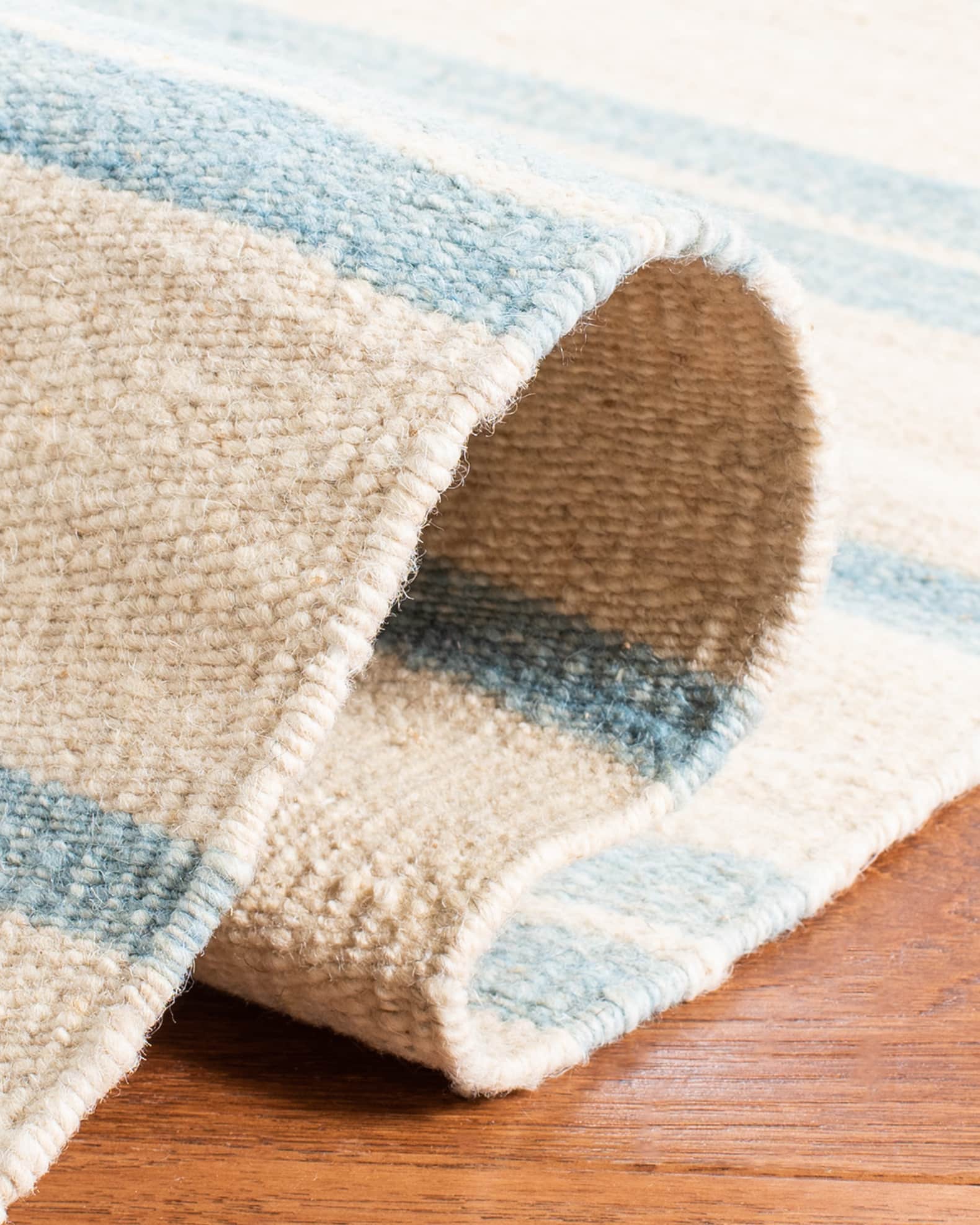 Ralph Lauren Home Brett Stripe Flat-Weave Rug, 9' x 12' | Horchow