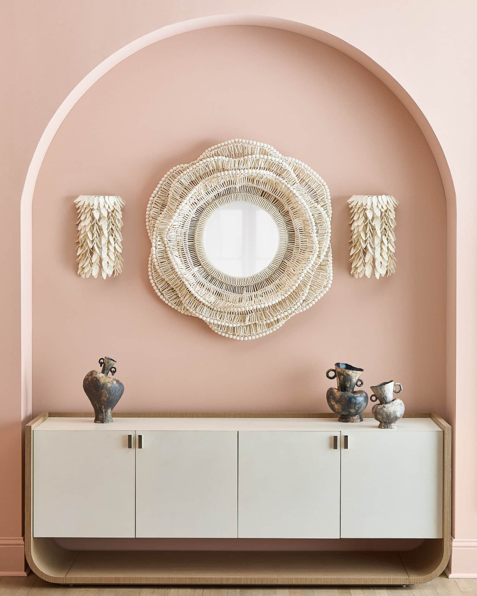 Neiman Marcus Coco Petal 2-Light Sconce | Horchow