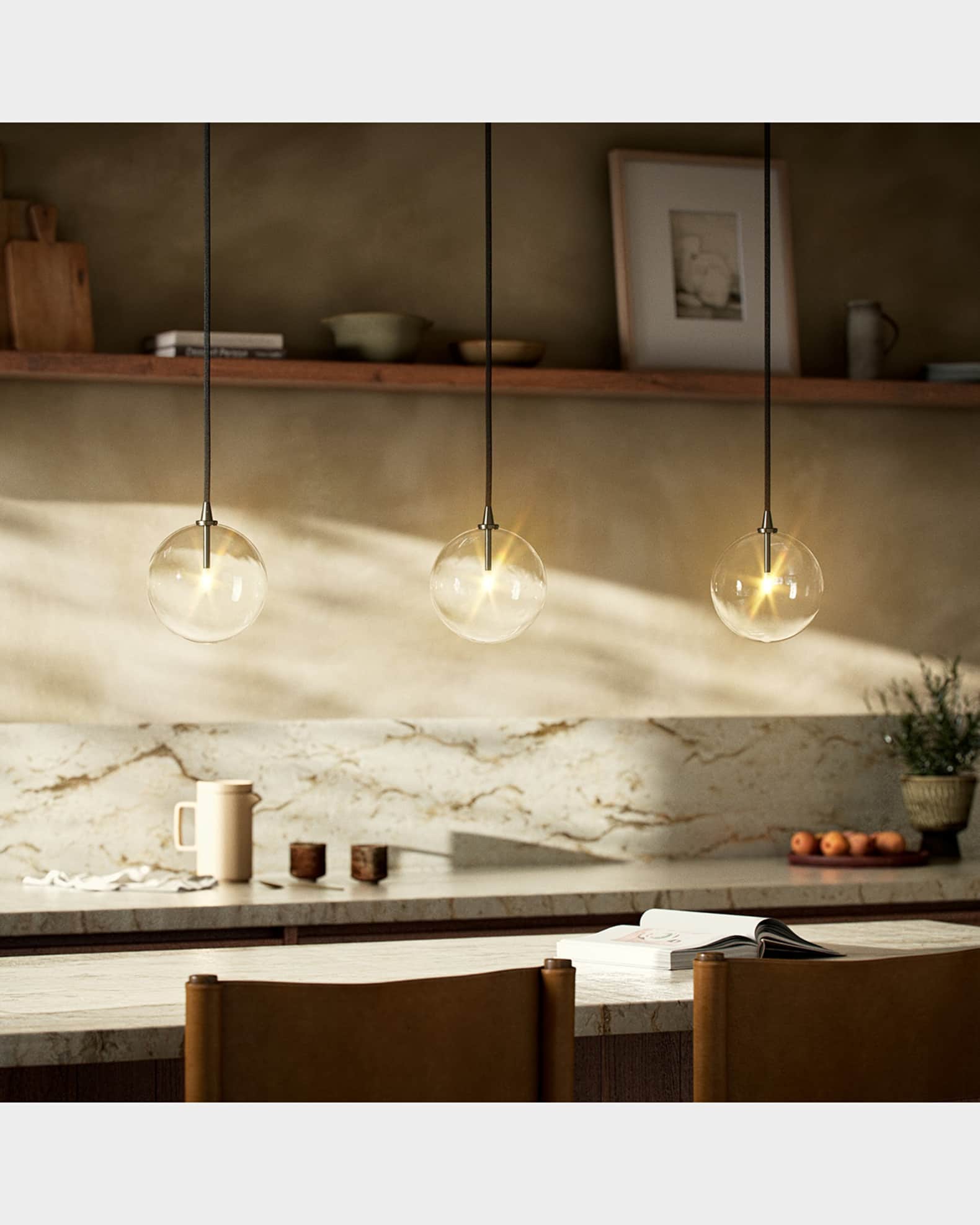 Four Hands Schwung Collection Glass Globe Small Pendant Light | Horchow