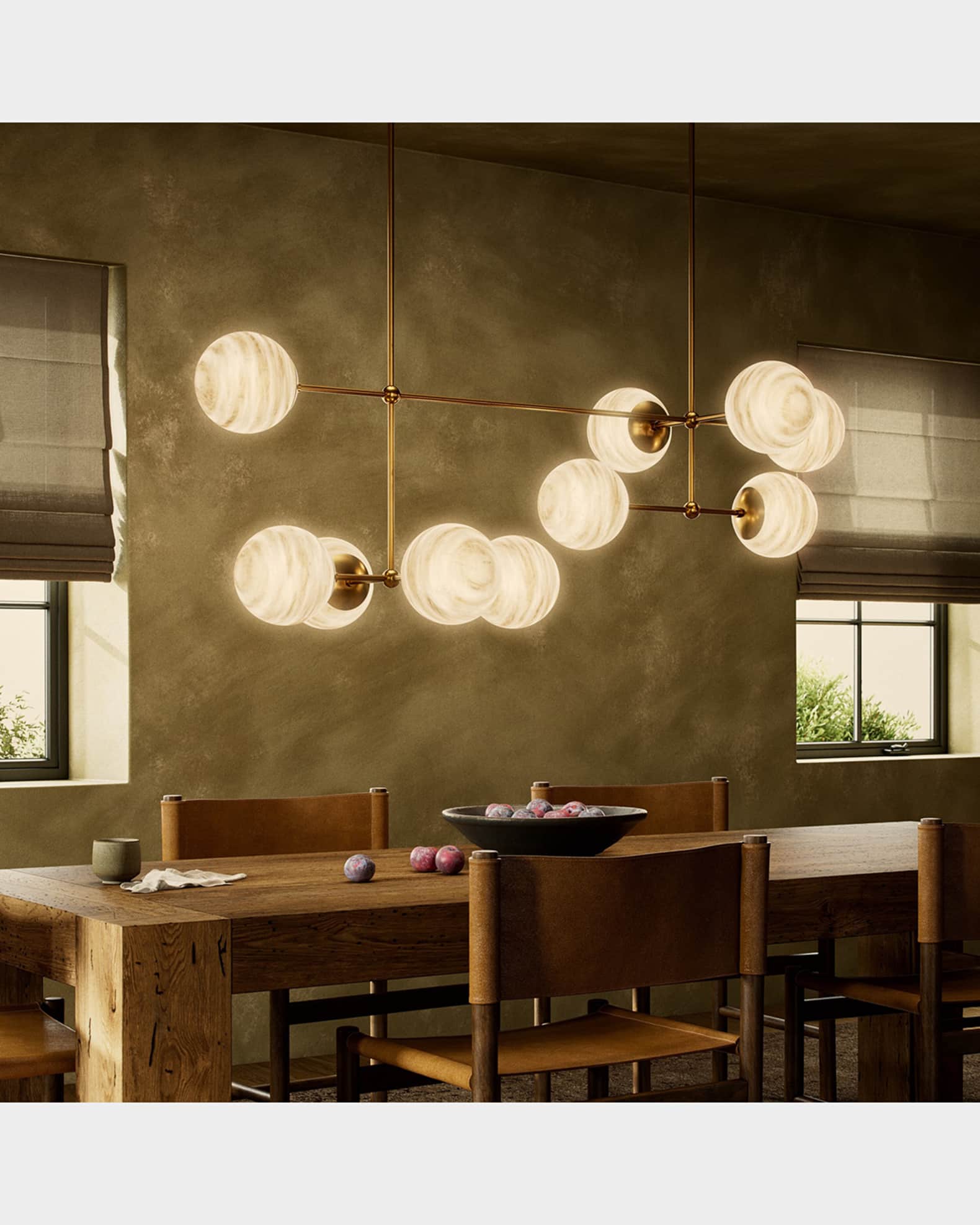 Four Hands Schwung Collection Armstrong Linear 10-Light Chandelier ...