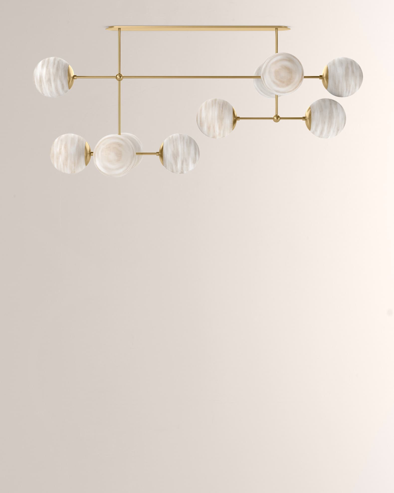Four Hands Schwung Collection Armstrong Linear 10-Light Chandelier ...