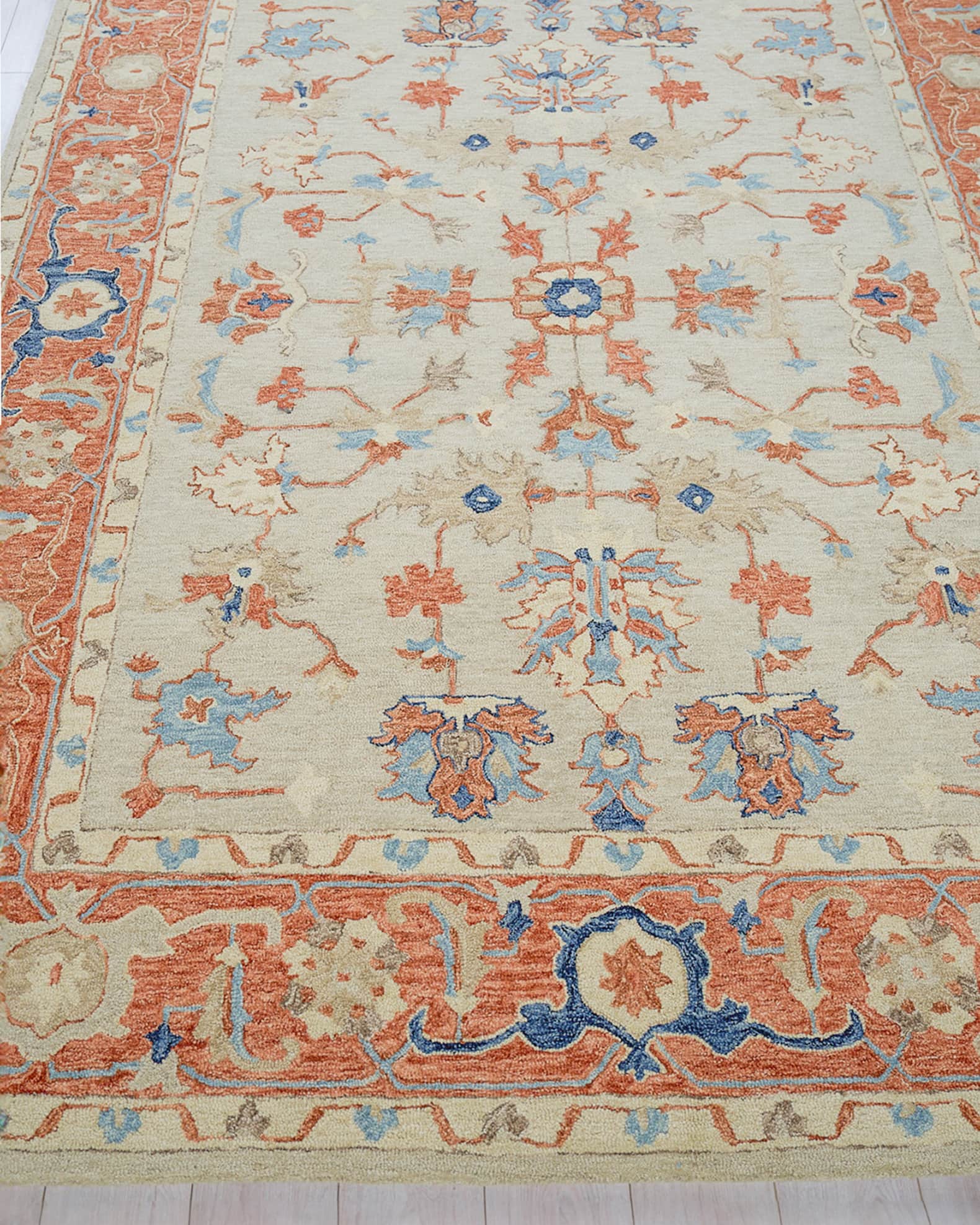Exquisite Rugs Richmond Serapi Hand-Tufted Beige/Rust Rug, 12' x 15 ...