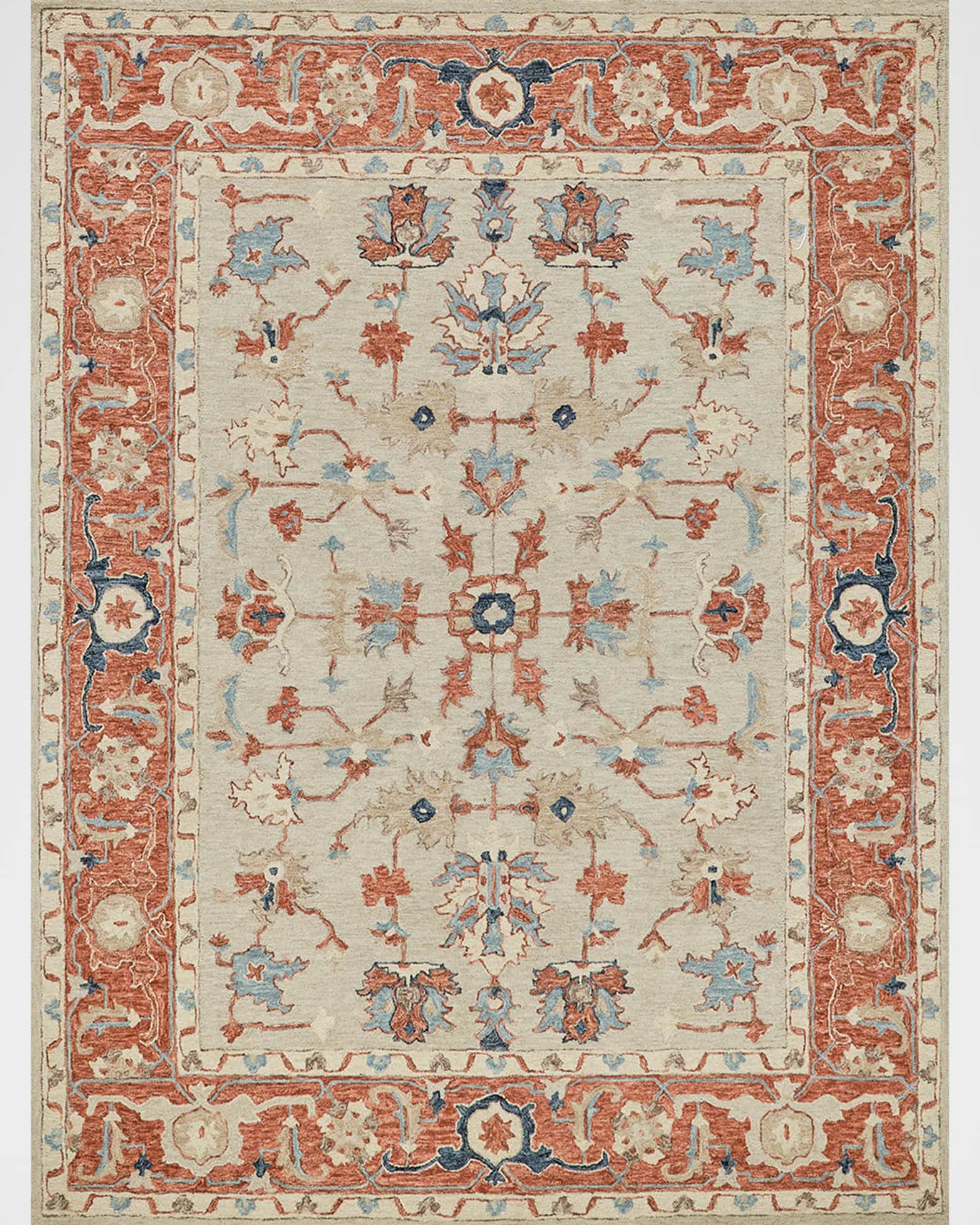 Exquisite Rugs Richmond Serapi Hand-Tufted Beige/Rust Rug, 12' x 15 ...
