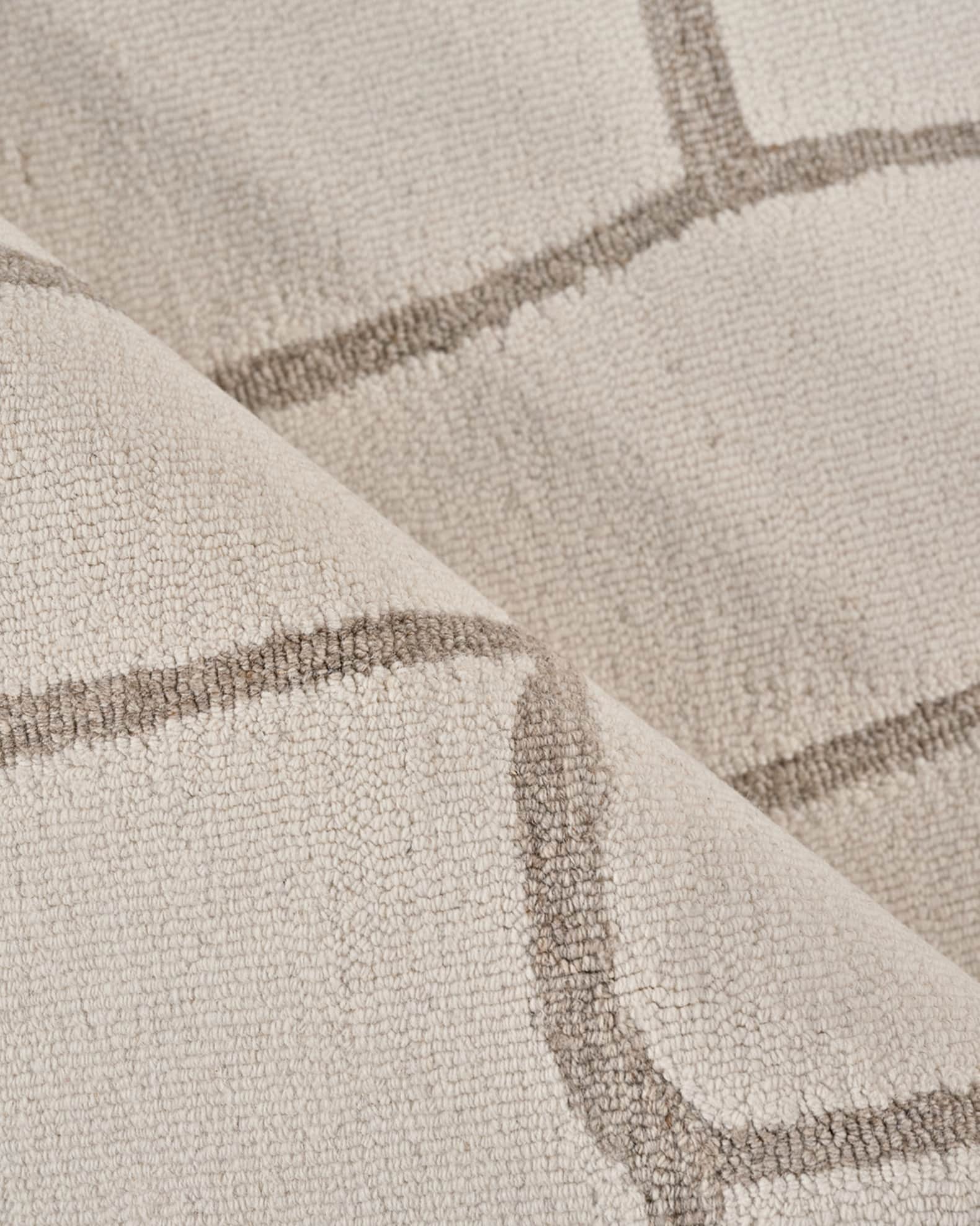 Exquisite Rugs Tangiers Hand-Tufted Ivory/Beige Rug, 8' x 10' | Horchow