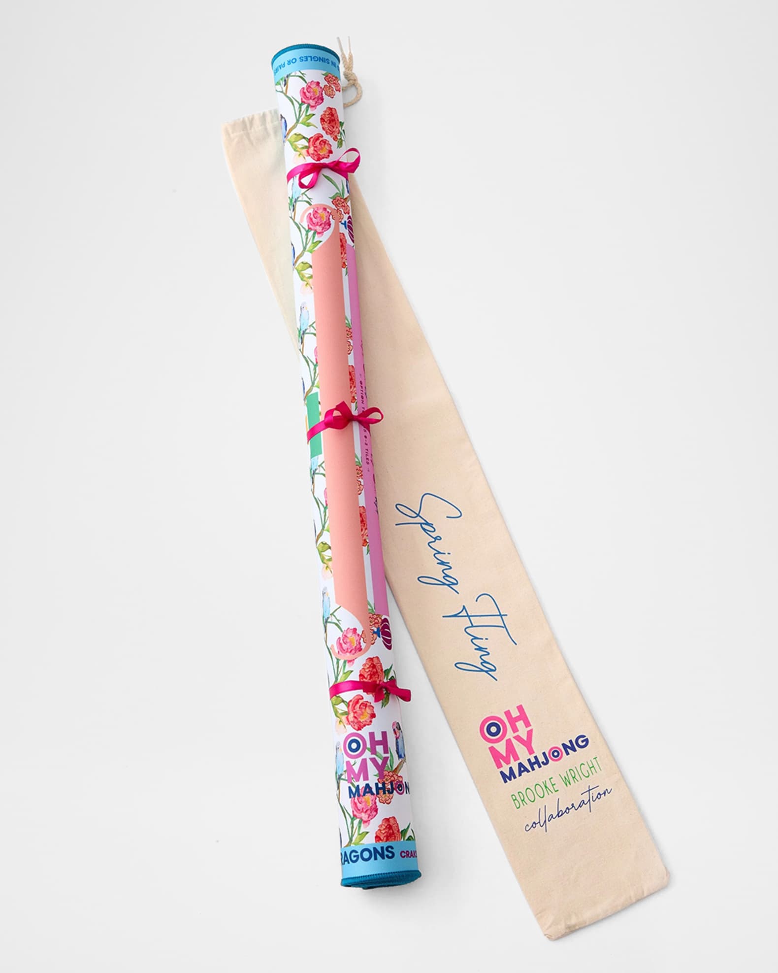 OH MY MAHJONG x Brooke Wright Spring Fling Neoprene Mahjong Mat | Horchow