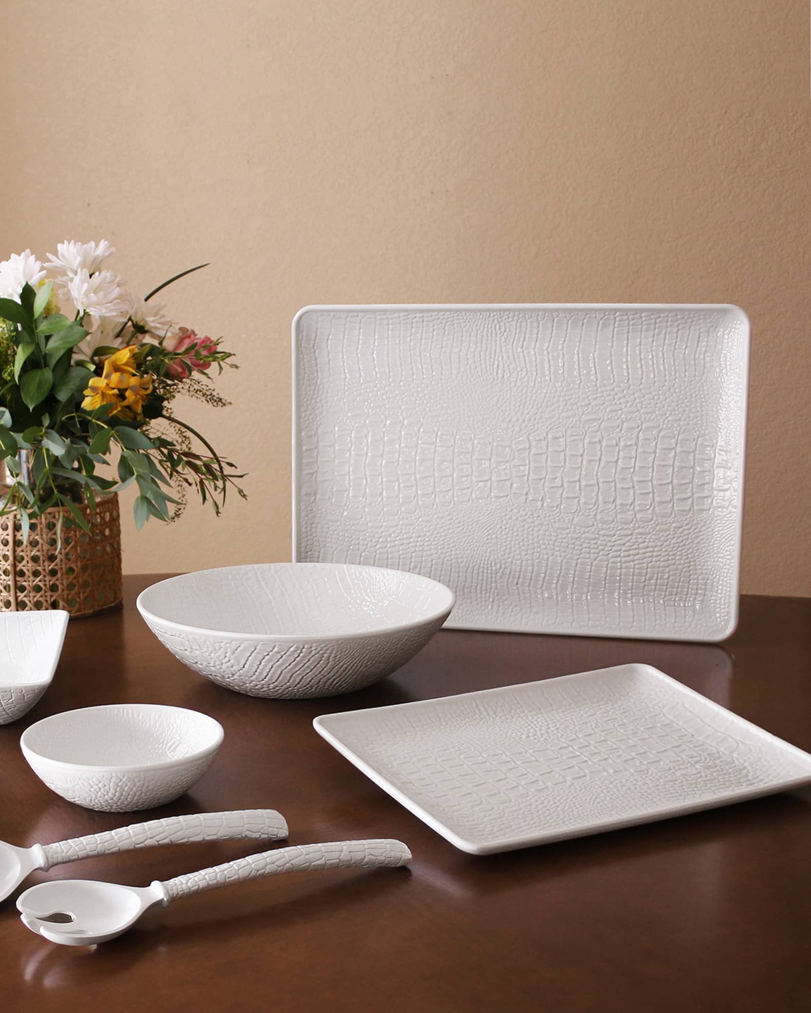 Beatriz Ball VIDA Croc Extra Large Rectangular Tray | Horchow