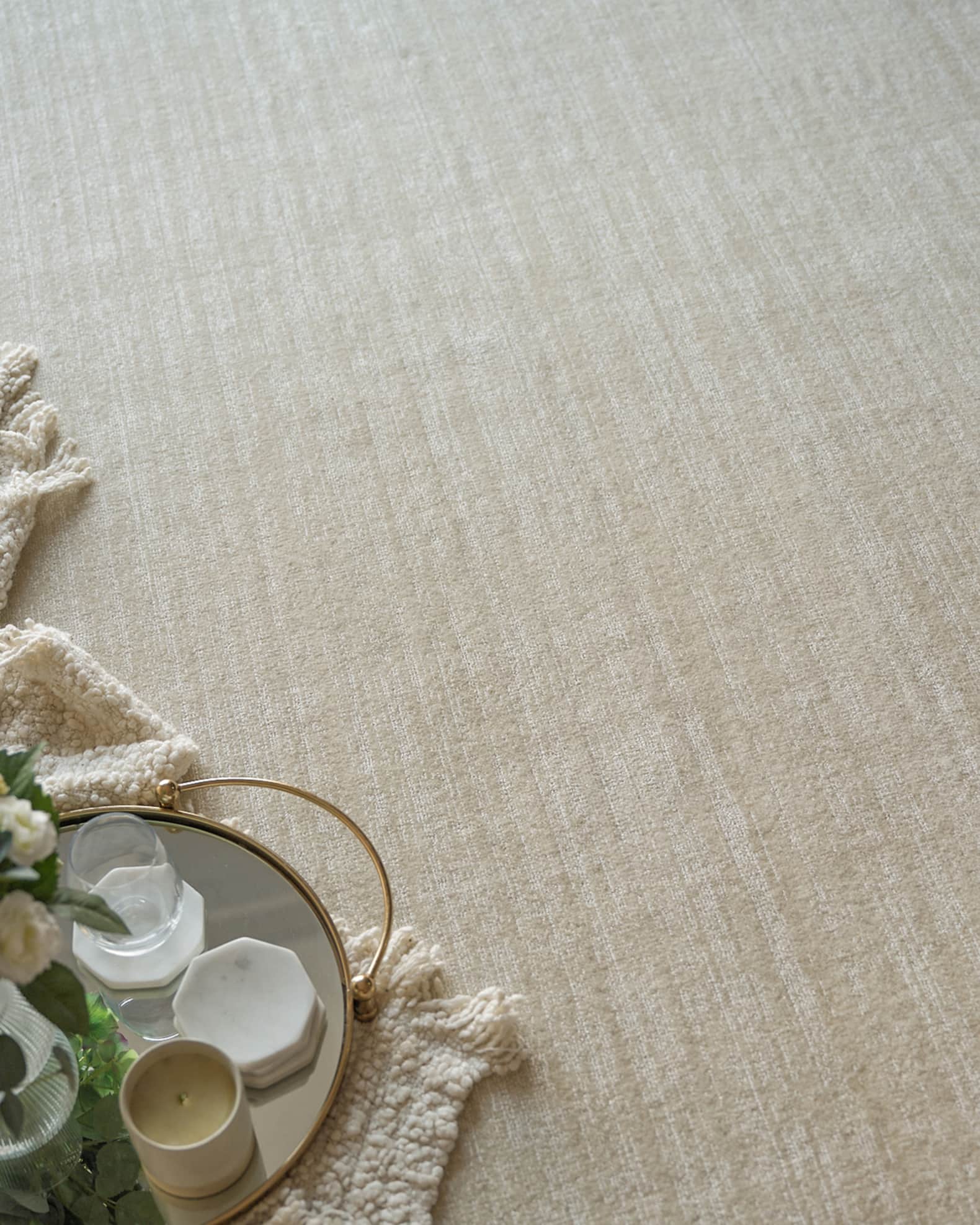 Exquisite Rugs Martelli Modern Hand-Loomed Light Beige Rug, 12' x 15 ...