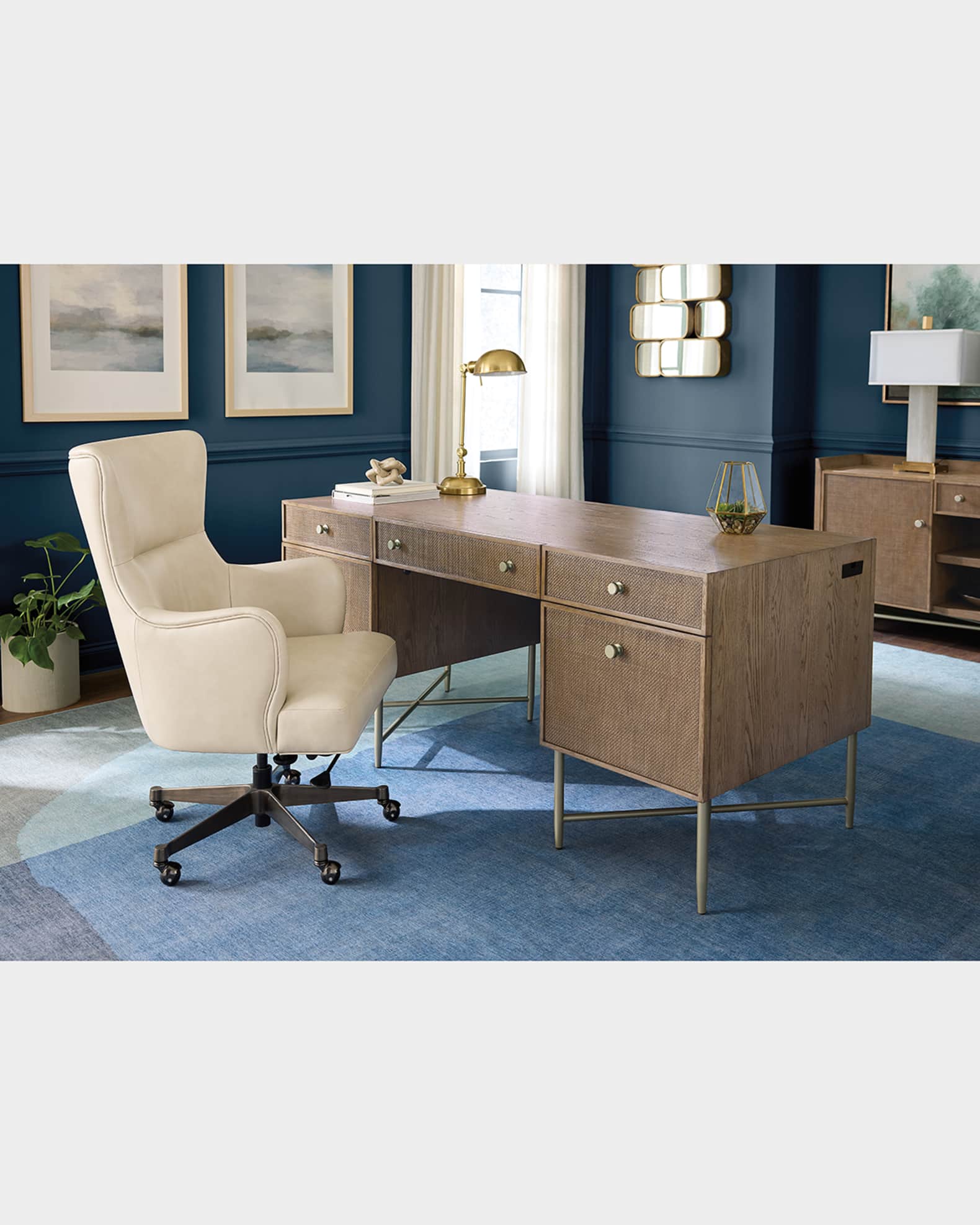 Hooker Furniture Sonnet Executive Desk | Horchow