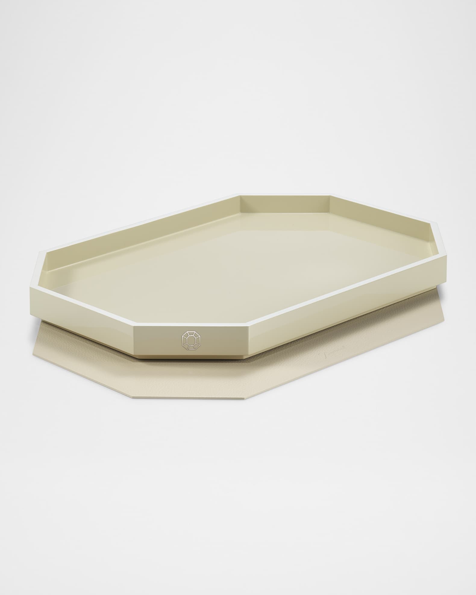 Baccarat Octagon Medium Lacquered Tray, 18" | Horchow